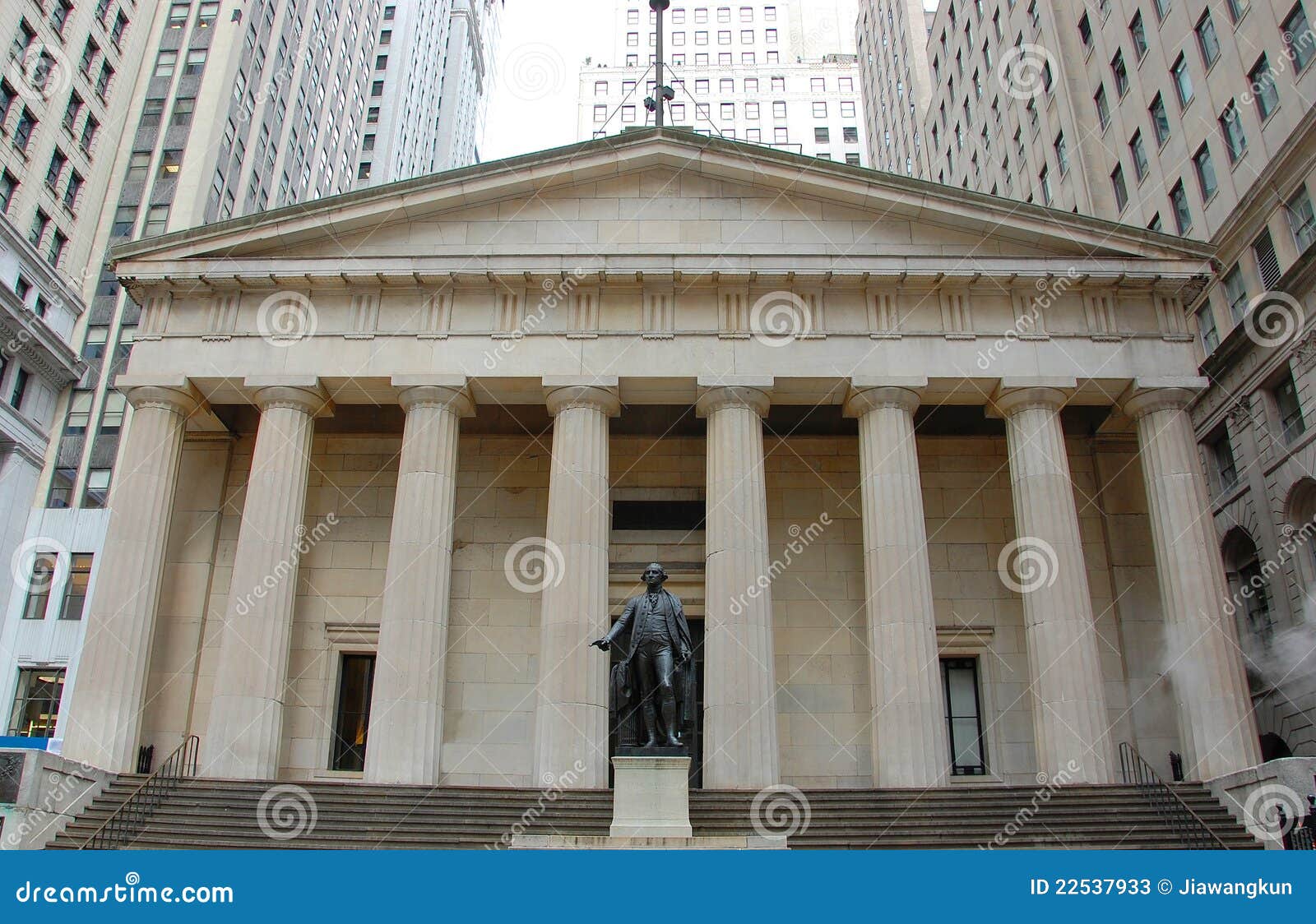 Federal Hall National Memorial, NYC Stock Image - Image of site, city ...