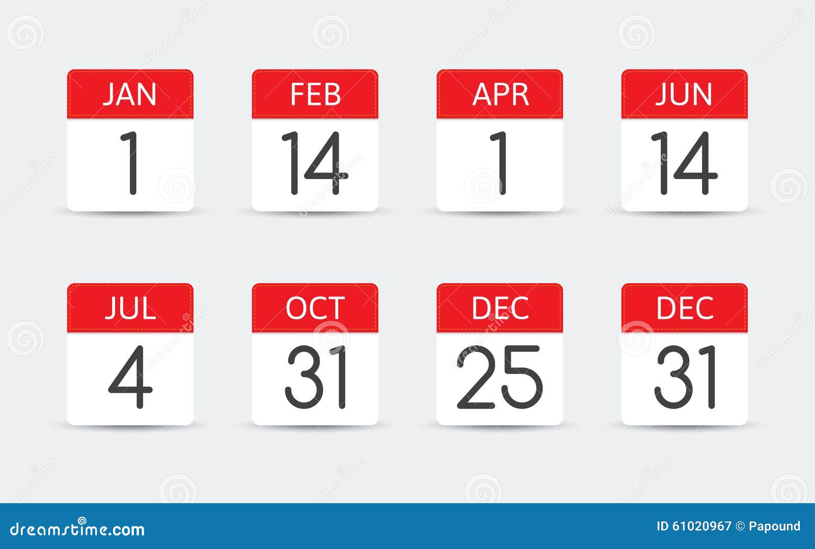 Federal Holiday Calendar in the USA Stock Vector - Illustration of date ...