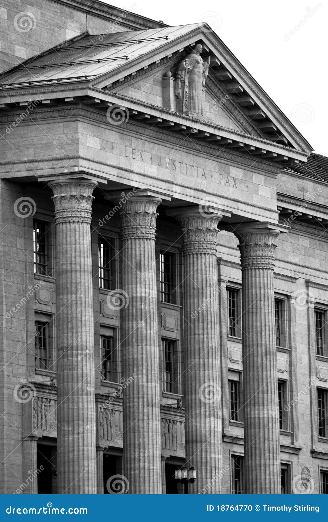 Federal Justice, Black and White Stock Photo - Image of business ...