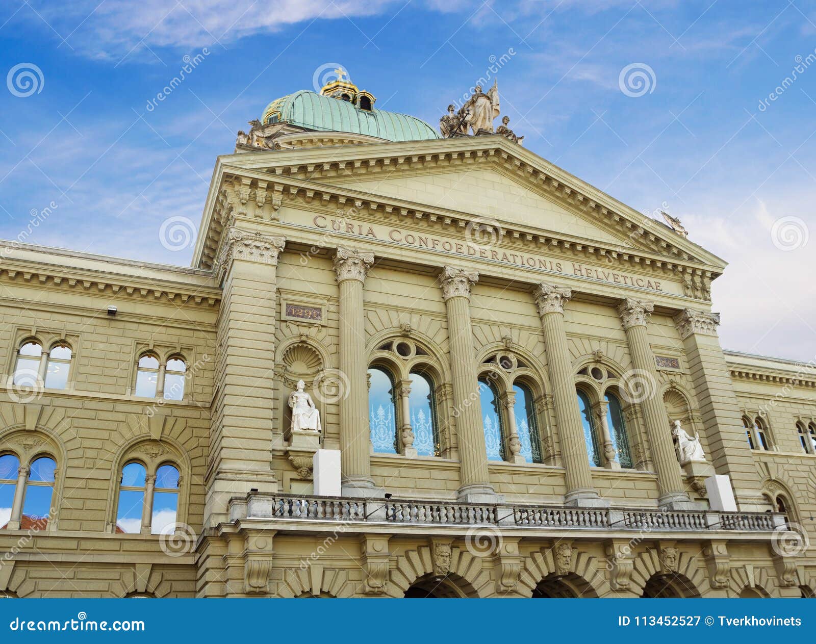 Federal Palace of Switzerland Stock Image - Image of history, federal ...