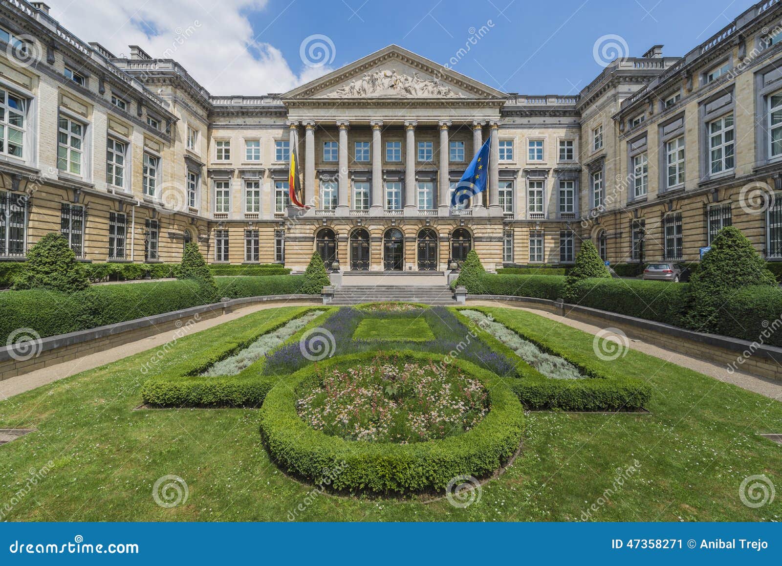 Federal Parliament of Belgium in Brussels. Stock Image - Image of ...