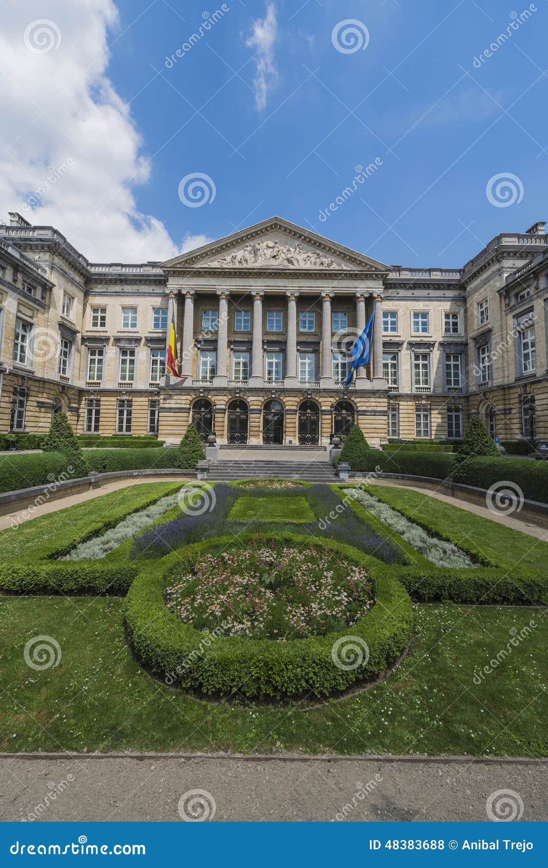 Federal Parliament of Belgium in Brussels. Stock Photo - Image of place ...