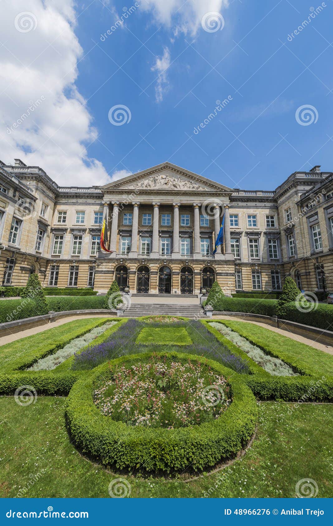 Federal Parliament of Belgium in Brussels. Stock Photo - Image of ...
