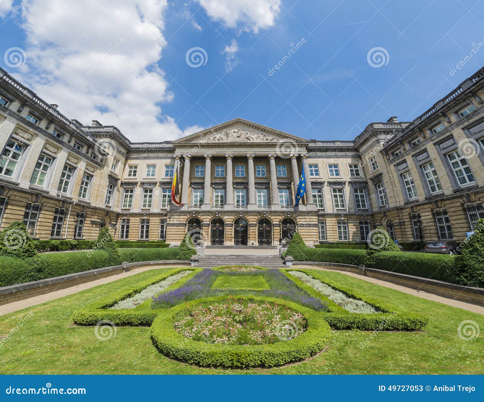 Federal Parliament of Belgium in Brussels. Stock Image - Image of ...