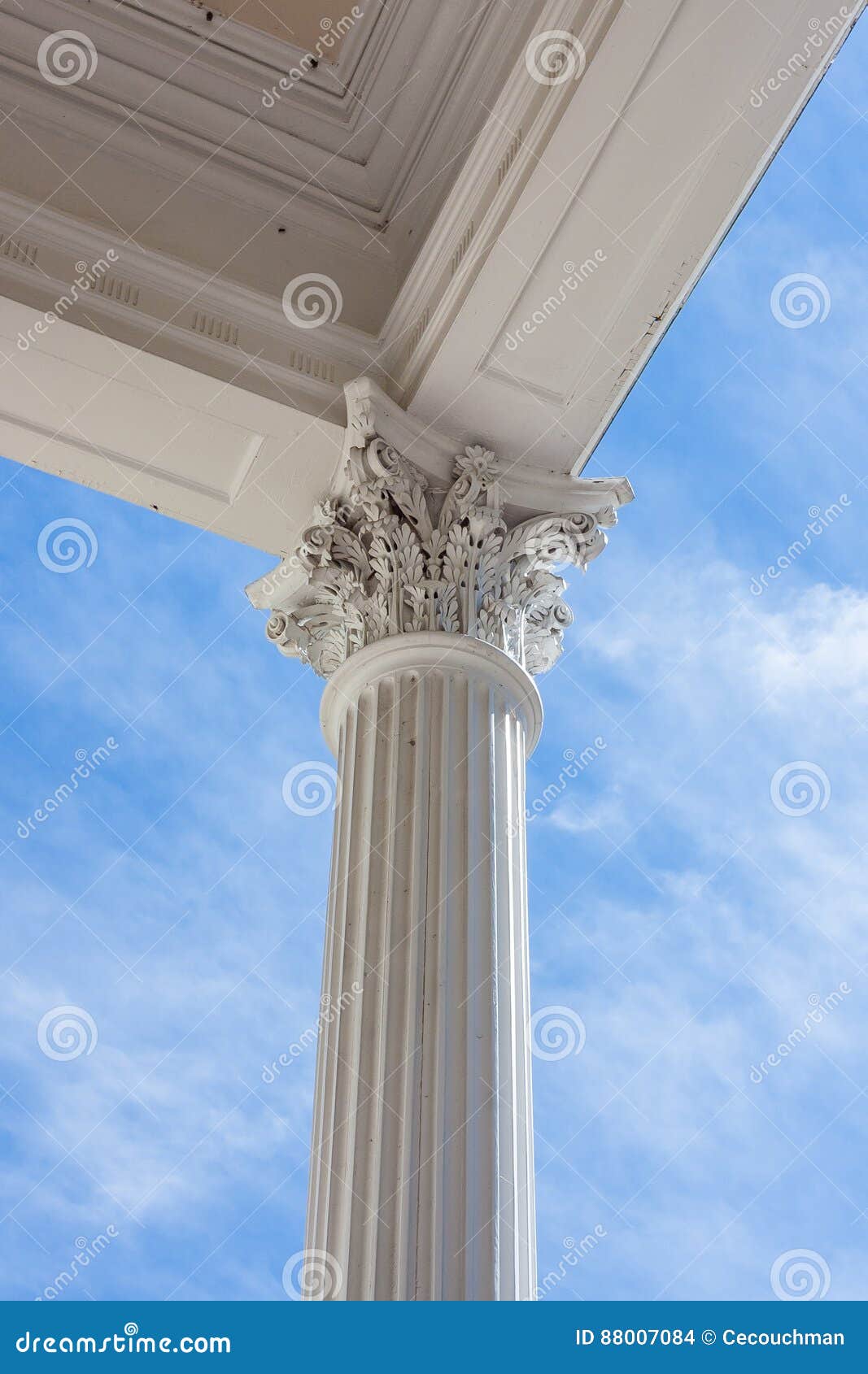 Federal-Style Column, Low-Angle Stock Photo - Image of column, federal ...