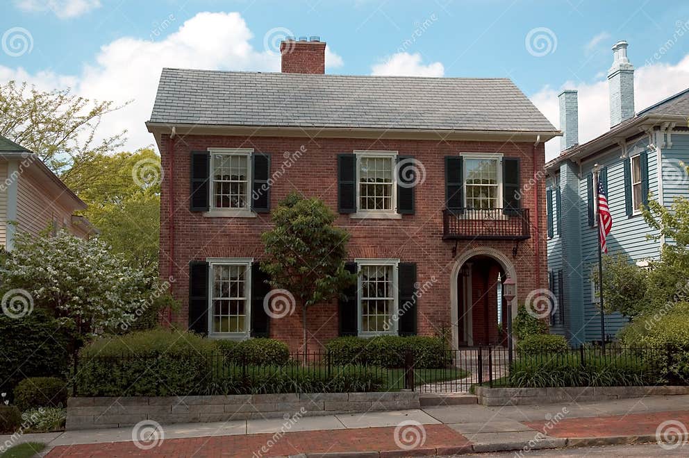 Federal Style Home stock photo. Image of wrought, estate - 769964