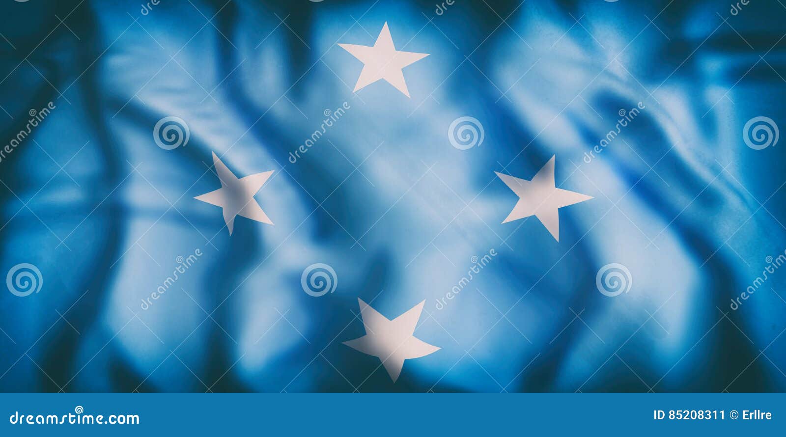Federated States of Micronesia Flag Stock Illustration - Illustration ...