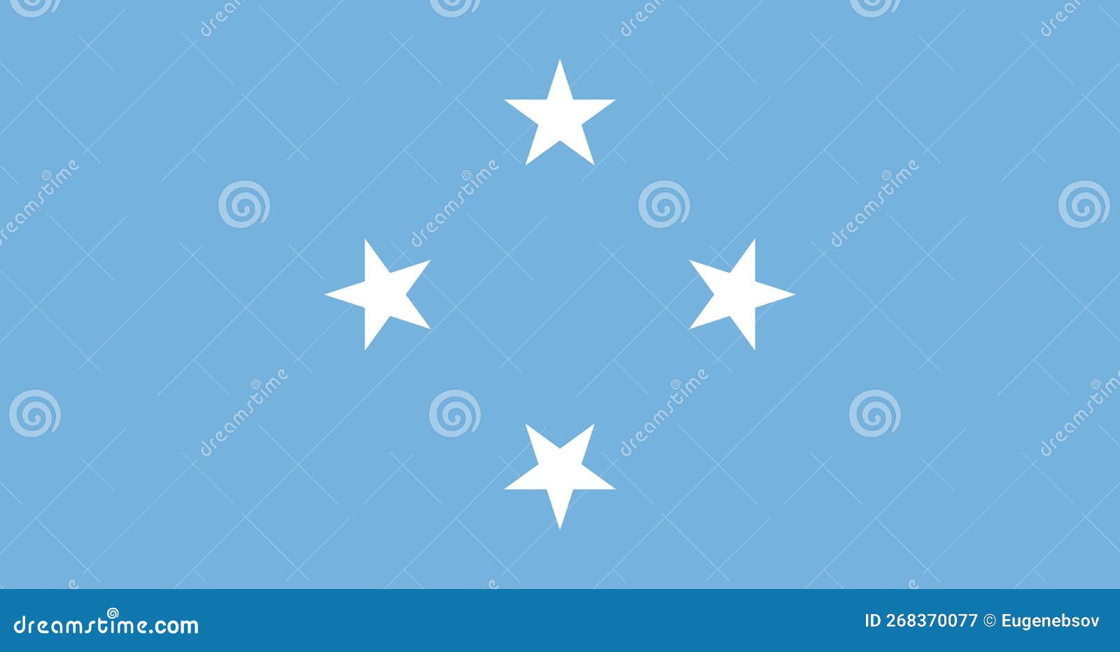 Federated States of Micronesia Flag Simple Illustration for ...