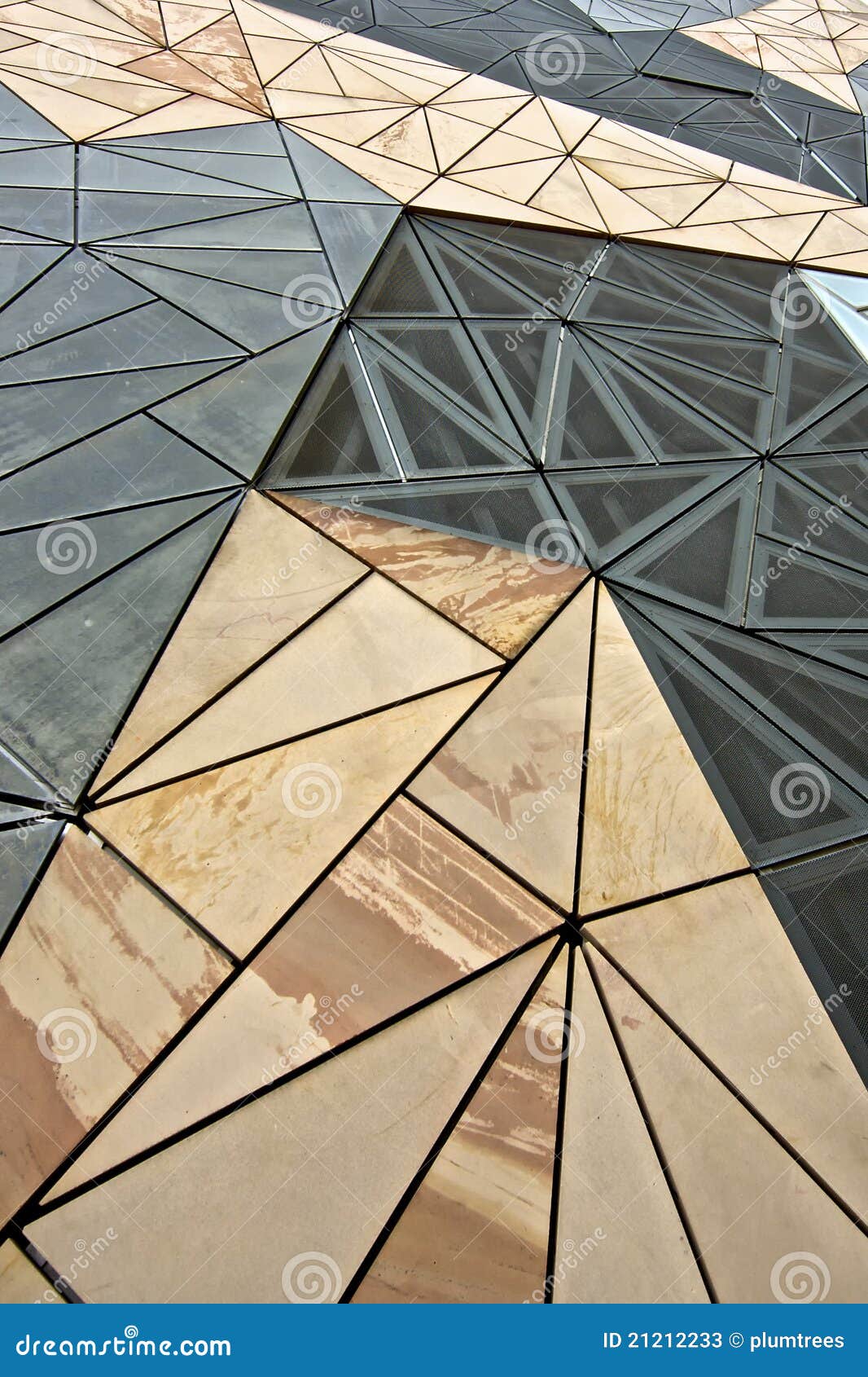 Federation Square, Melbourne Stock Image - Image of building, landmark ...