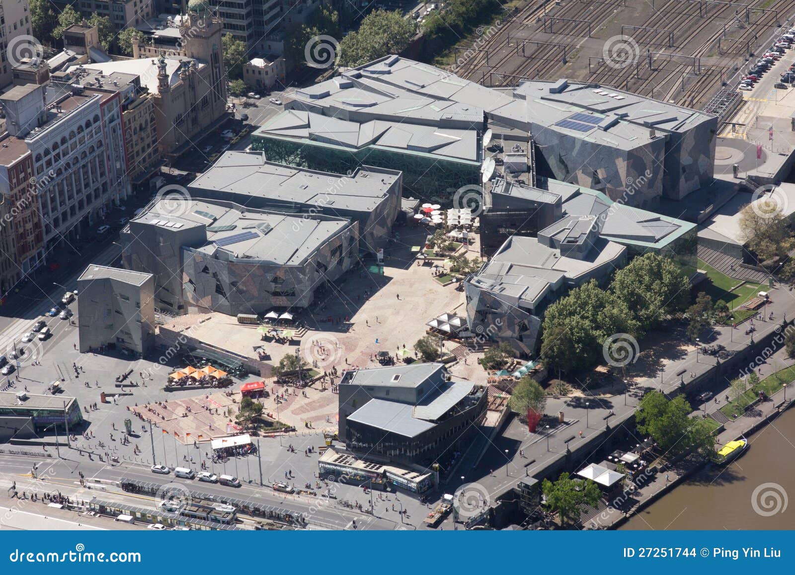 Federation Square, Melbourne Editorial Stock Image - Image of state ...
