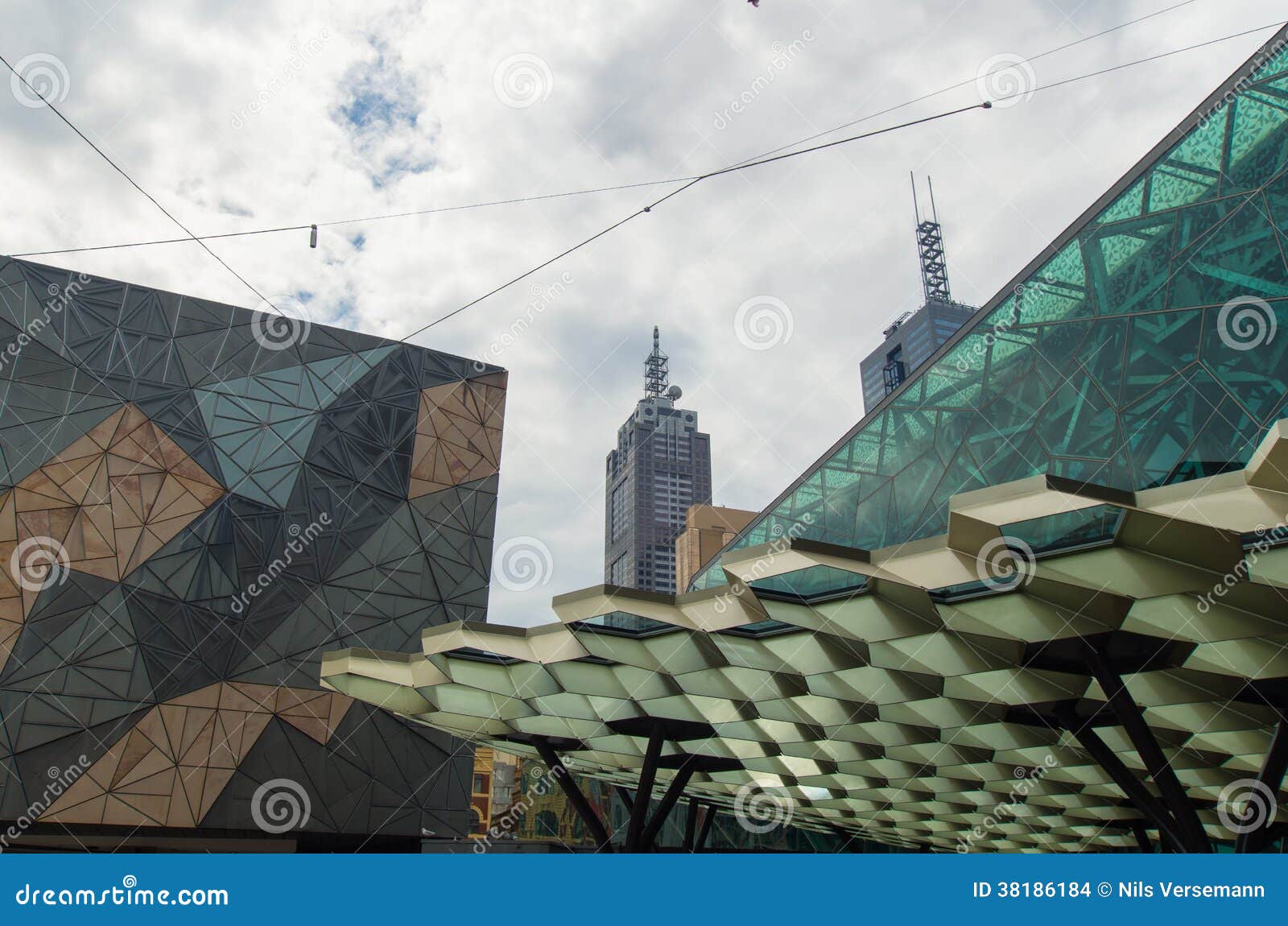 Federation Square in Melbourne Editorial Stock Image - Image of ...