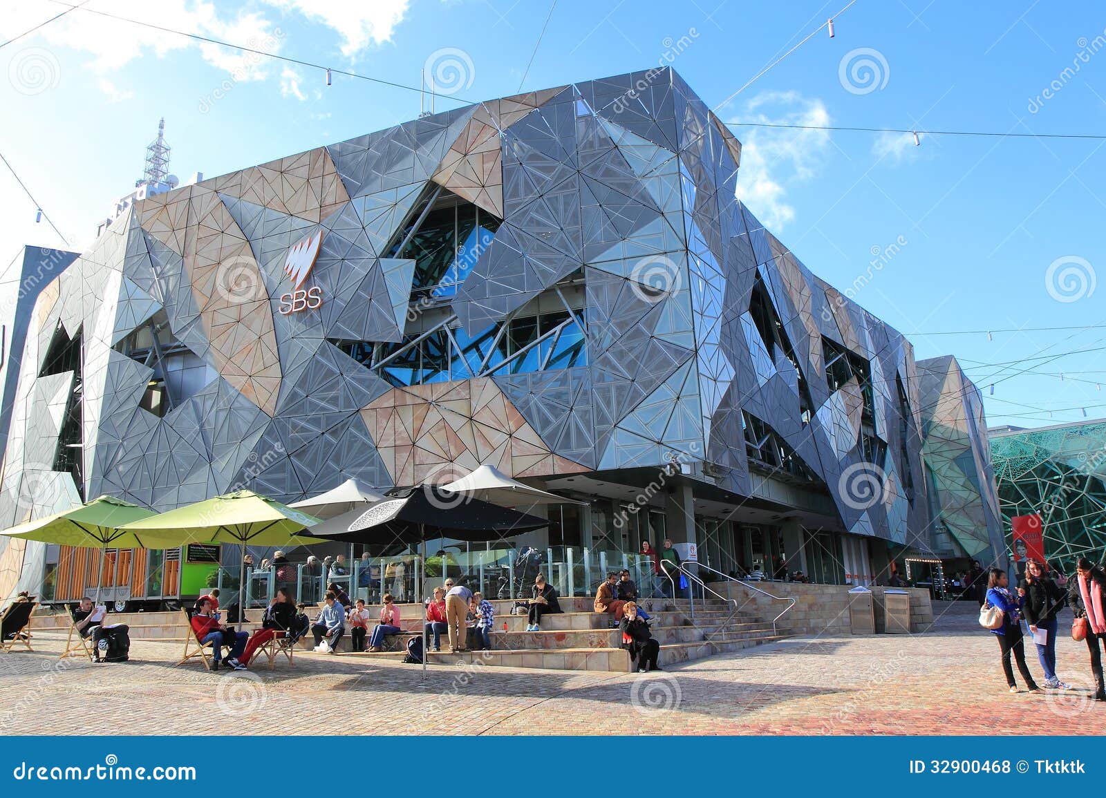 Federation Square Contemporary Architecture Melbourne Editorial Stock ...