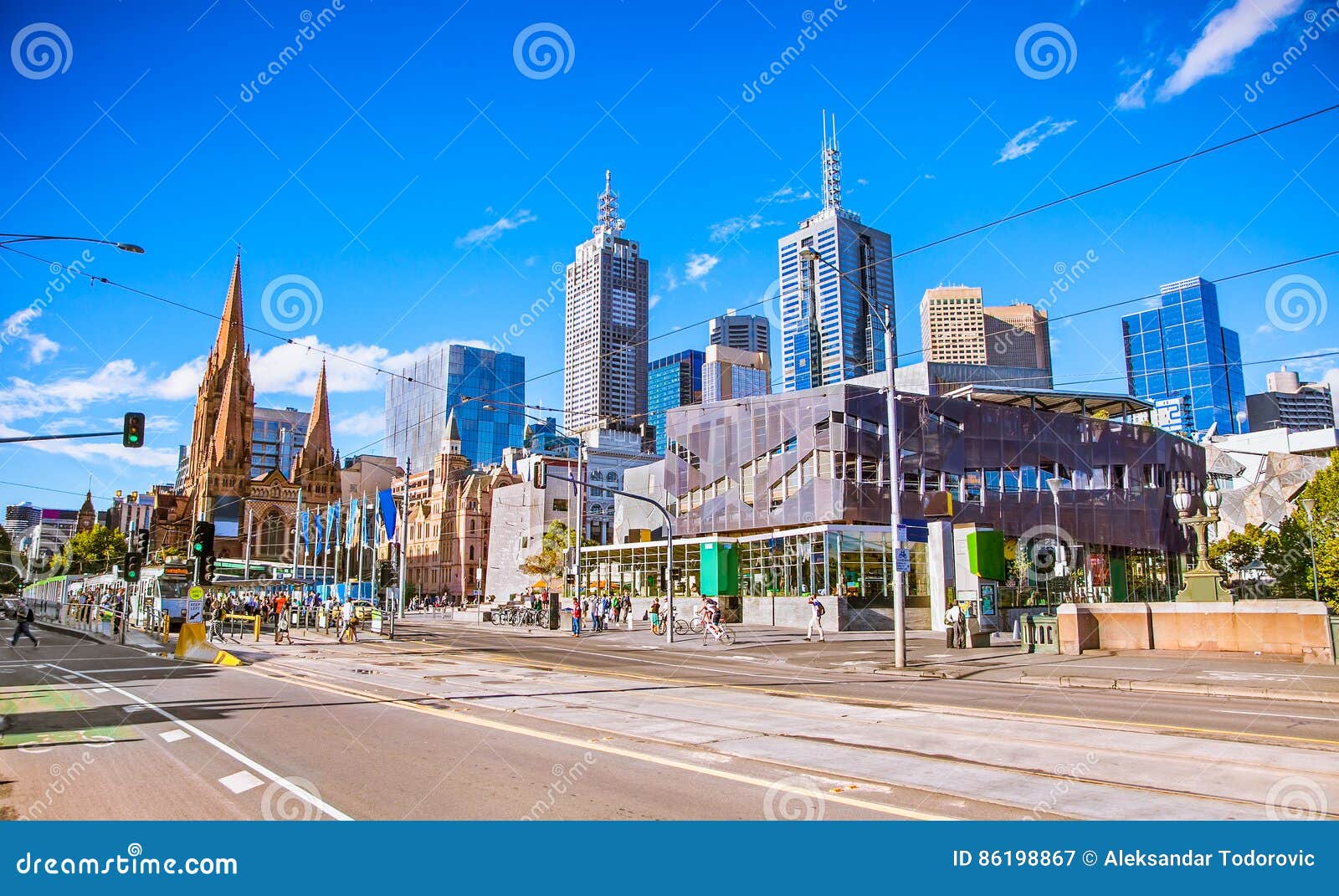 Federation Square in Melbourne, Australia. Editorial Photography ...