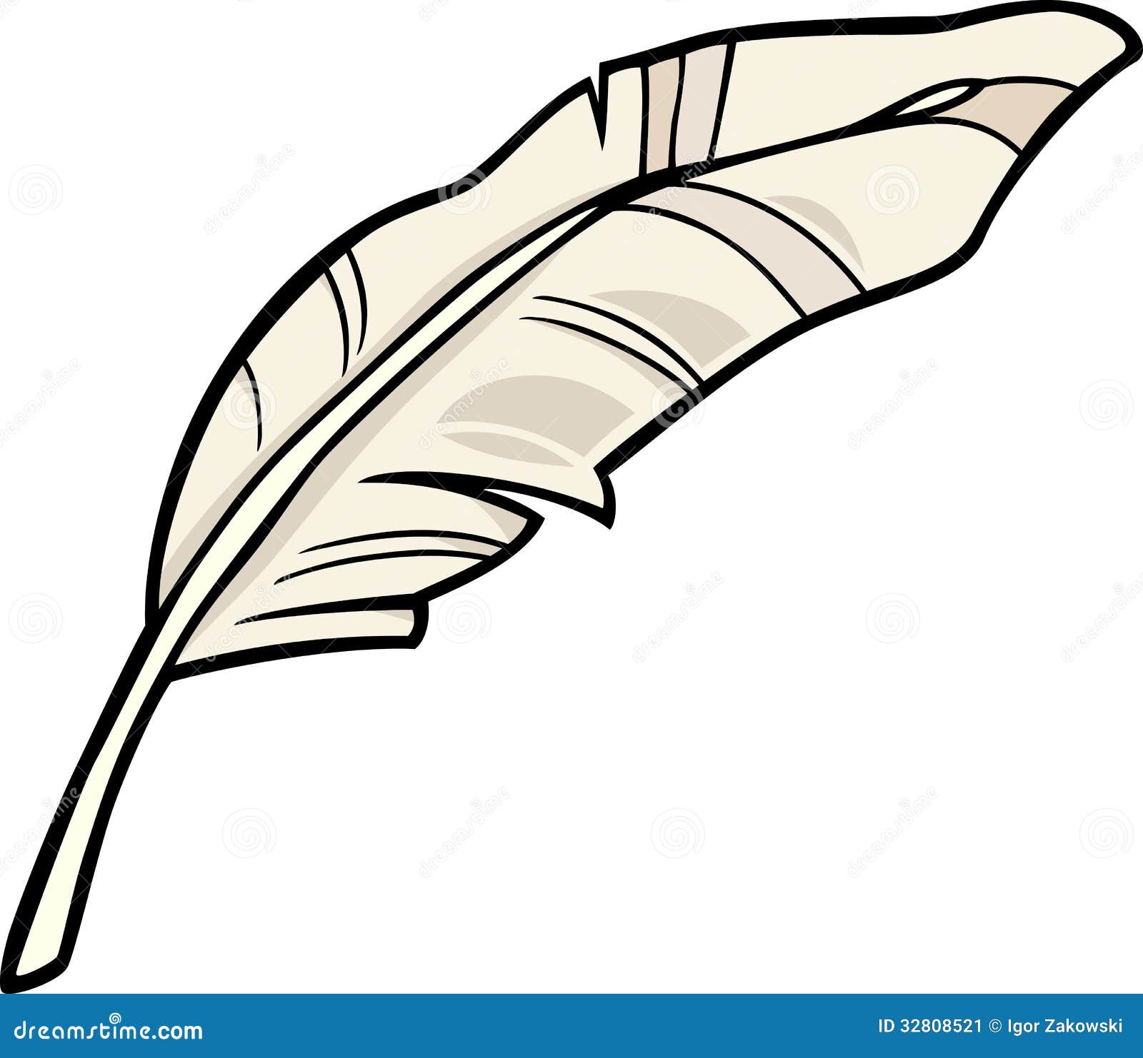 Federclipart-Karikaturillustration Vektor Abbildung - Illustration von ...