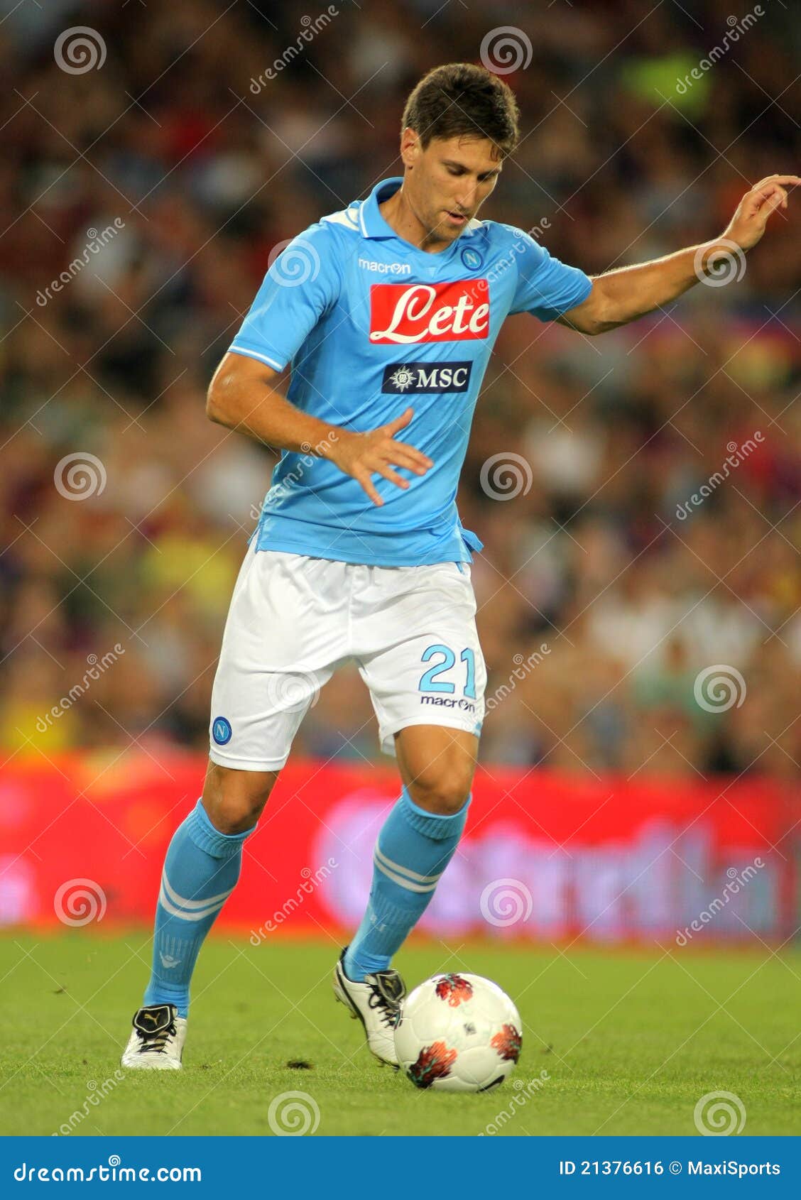 Federico Fernandez of SSC Napoli Editorial Photo - Image of back ...