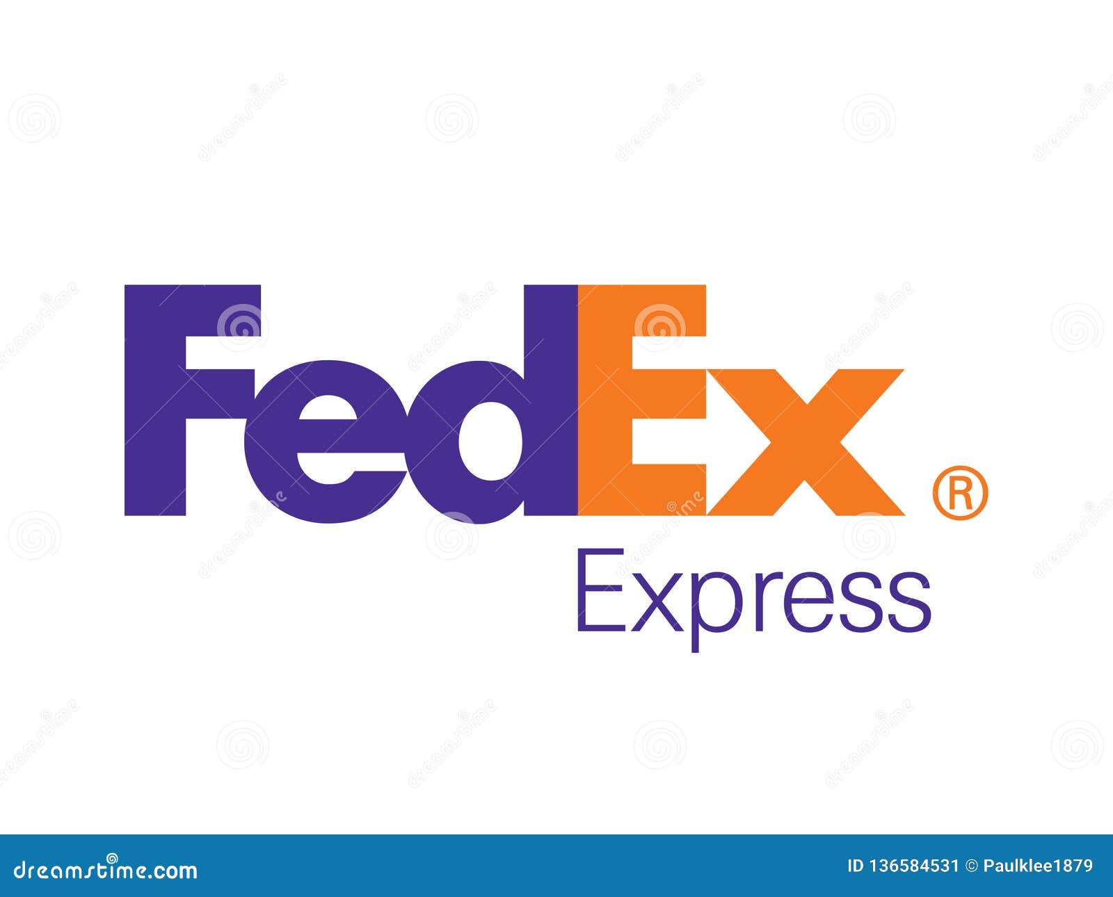 Fedex Express Logo Editorial Vector Illustration Editorial Photo ...
