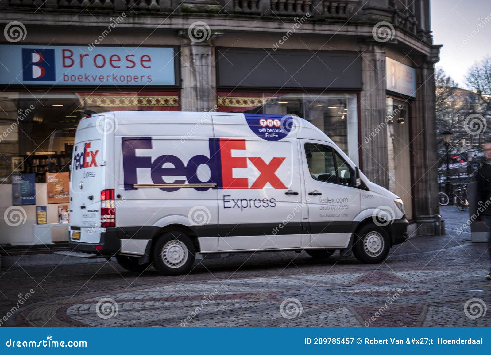 Fedex Express Van at Utrecht the Netherlands 27-12-2019 Editorial ...