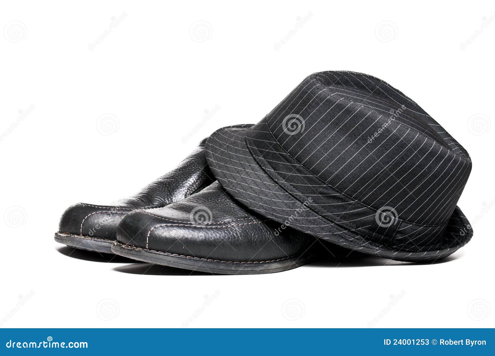 Fedora and Dress Shoes stock image. Image of accessory - 24001253