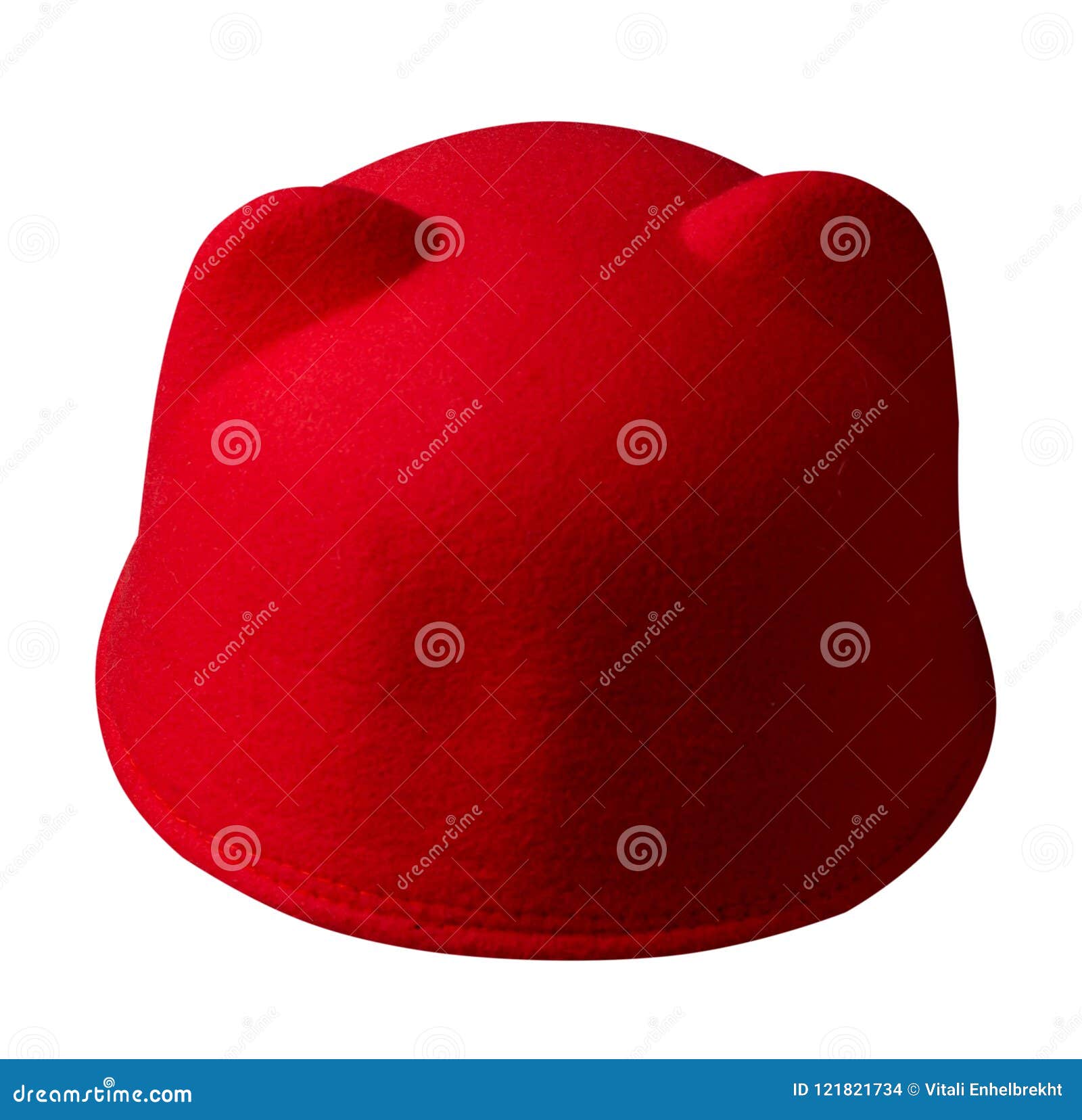 Fedora Hat. Hat Isolated on White Background . Back View Stock Photo ...