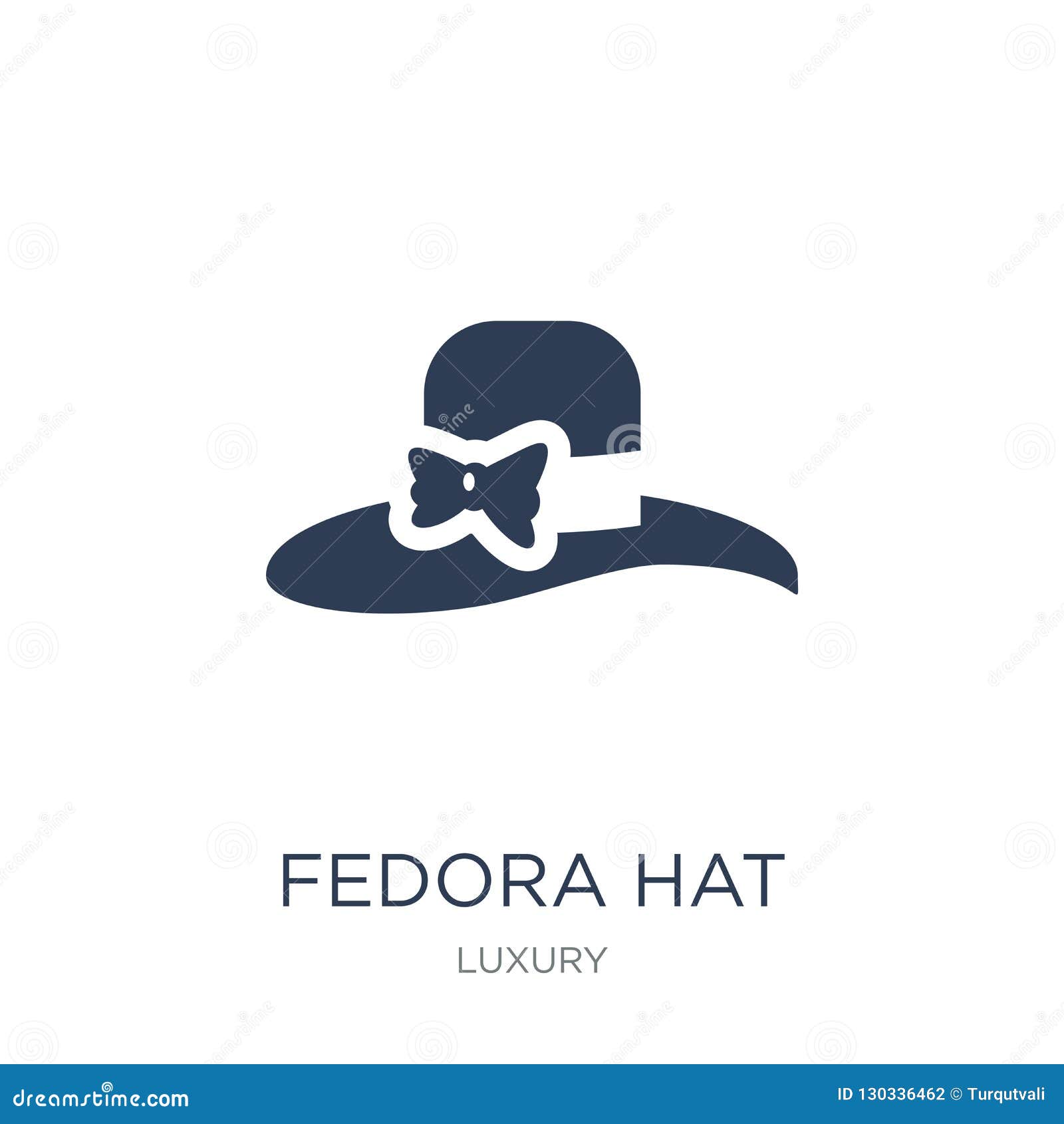 Fedora Hat Icon. Trendy Flat Vector Fedora Hat Icon on White Background ...