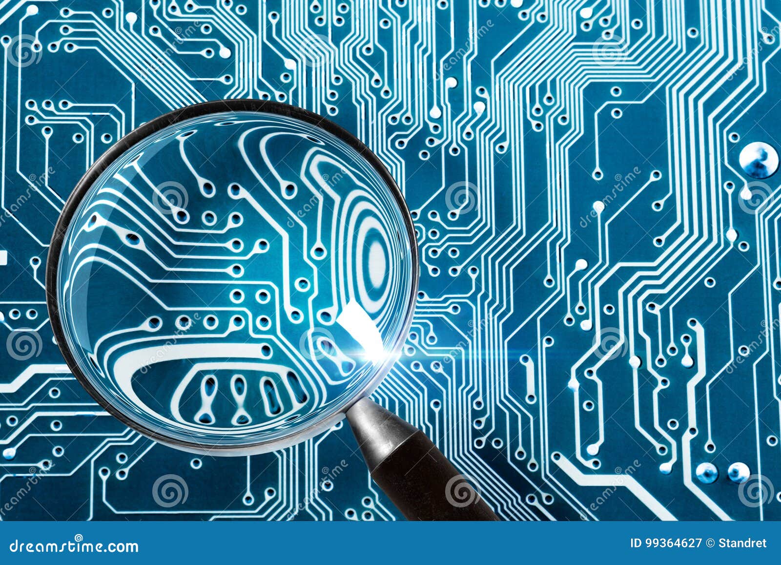 Fee Computer - Computer Security System and a Magnifying Glass Stock ...