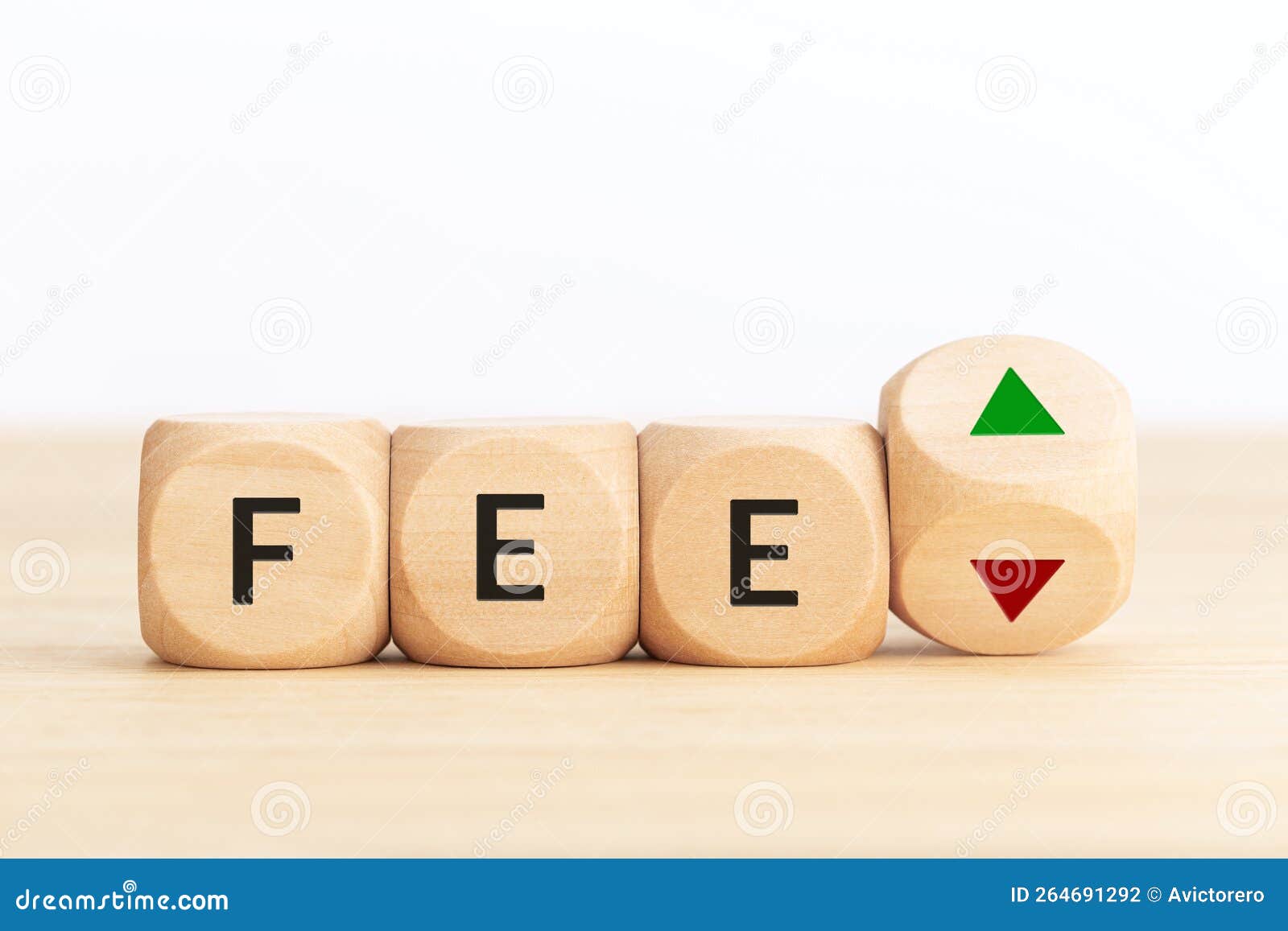 Fee Going Up or Down Concept Stock Photo - Image of sign, message ...