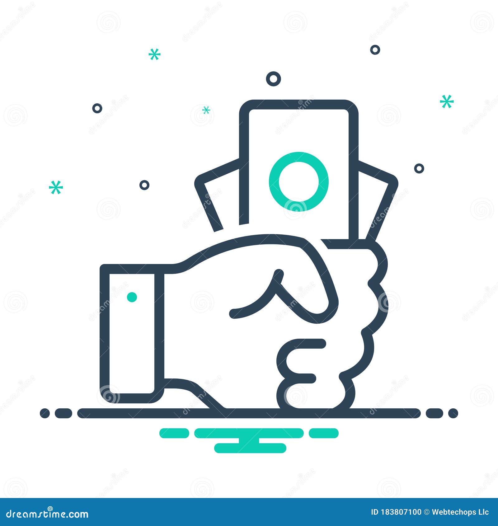 Mix Icon for Fee, Payment and Wage Stock Vector - Illustration of shape ...