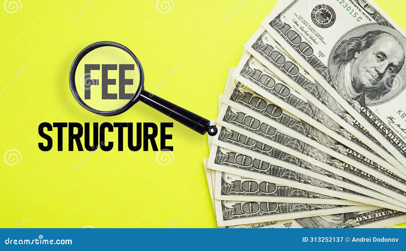 Fee Structure is Shown Using the Text Stock Image - Image of business ...
