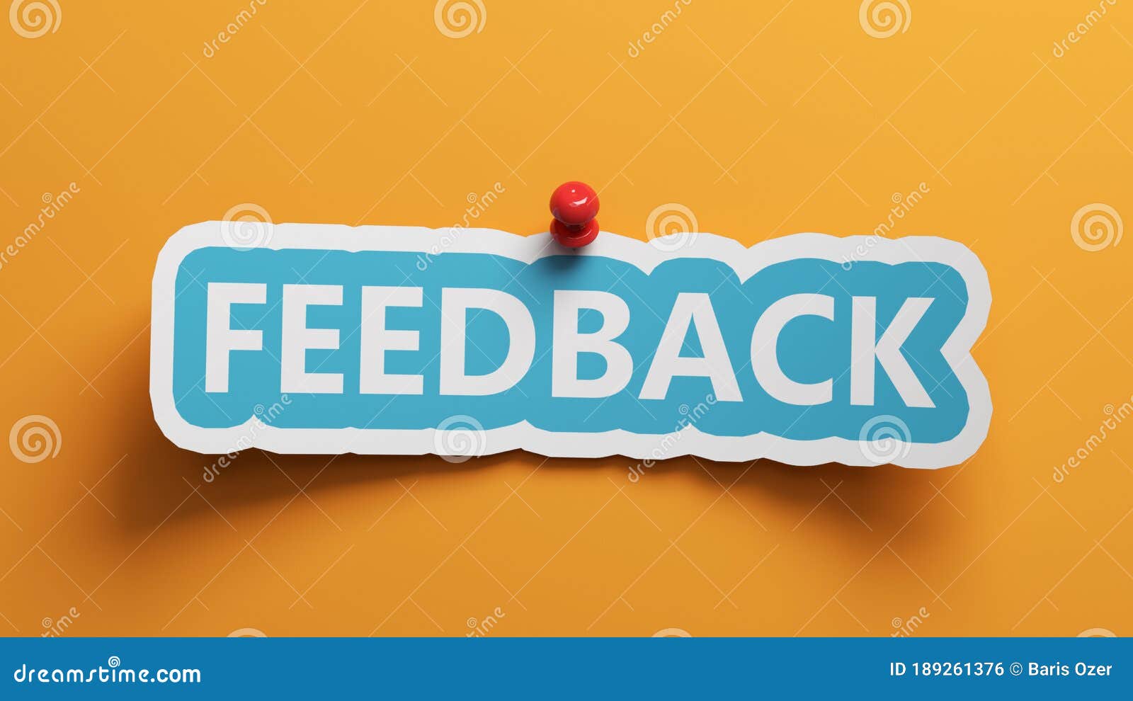 Feed Back Concept.Feed Back Text Pinned To the Yellow Background Stock ...