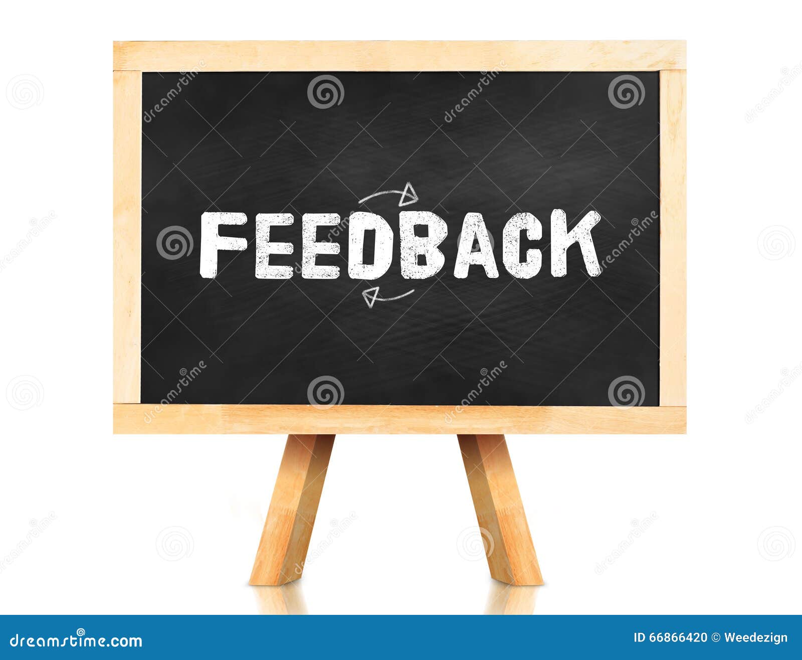 Feed Back Word on Blackboard at White Background Stock Photo - Image of ...