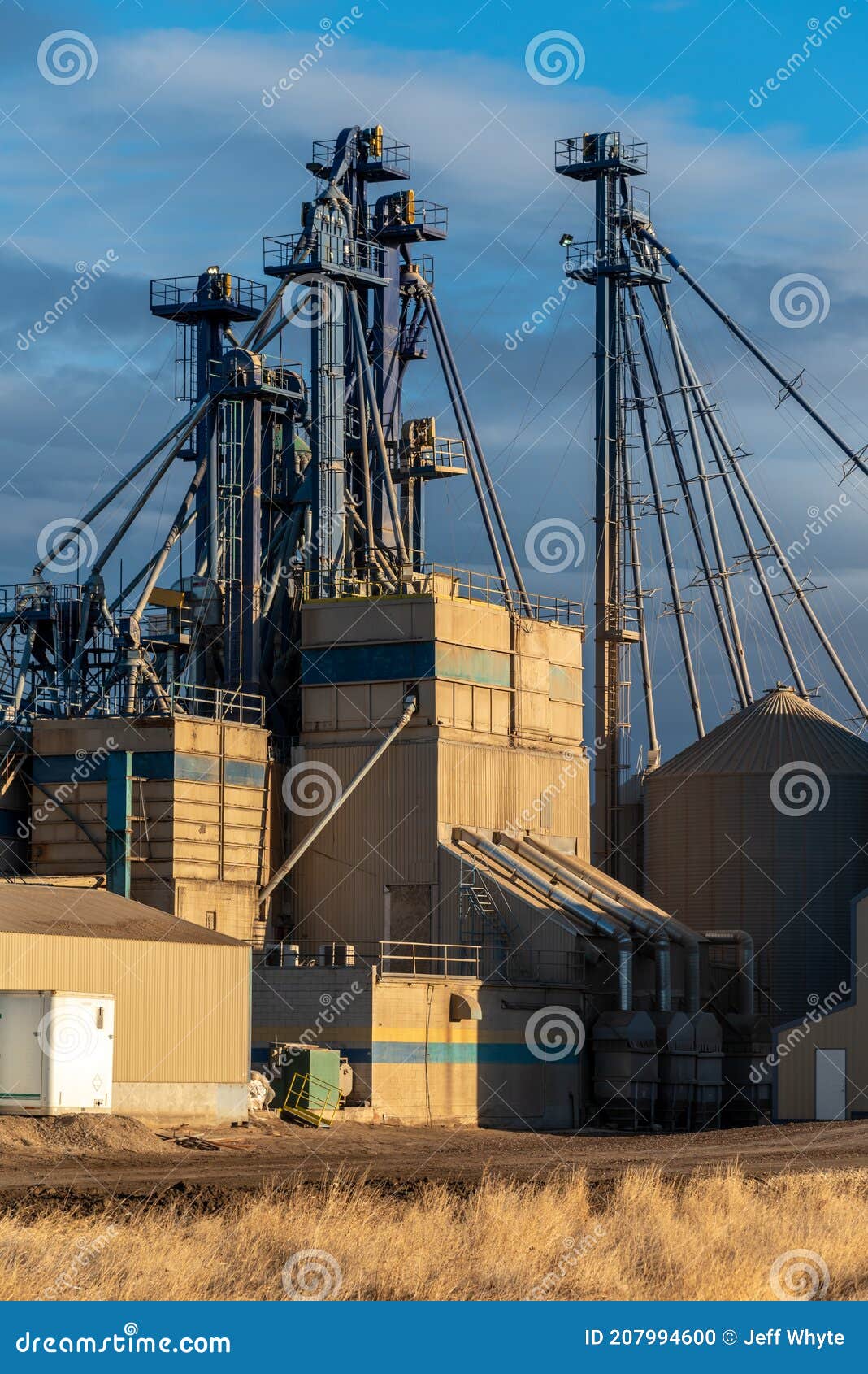 Feed Elevator Of Modern Combine Close Royalty-Free Stock Photography ...