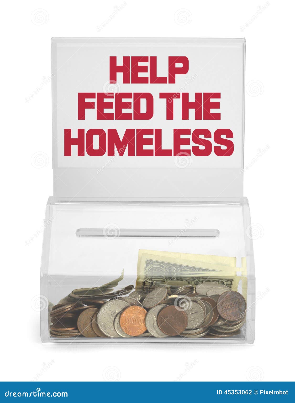 Feed Homelss Box stock photo. Image of give, blank, donate - 45353062