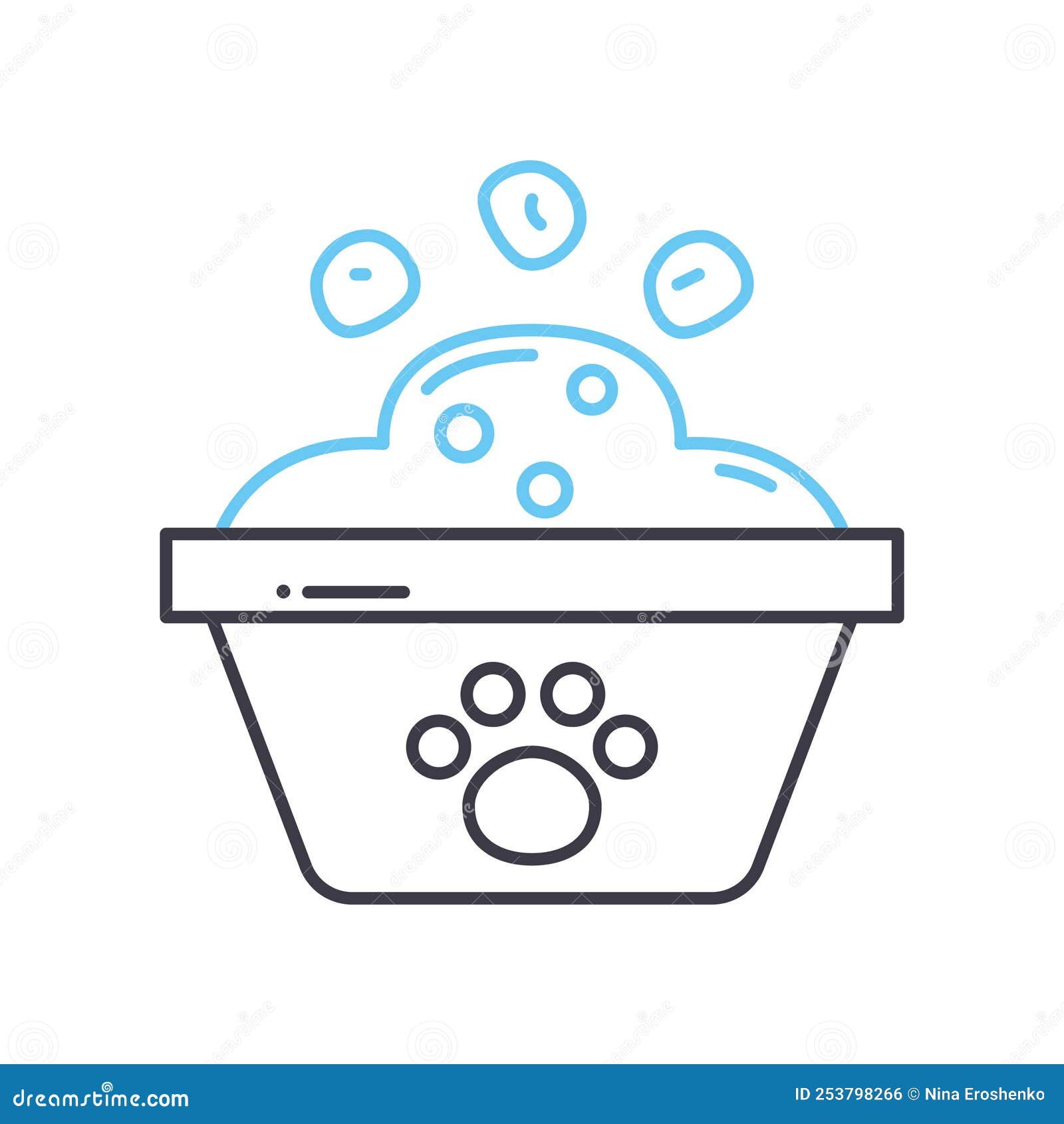 Feed Line Icon, Outline Symbol, Vector Illustration, Concept Sign Stock ...