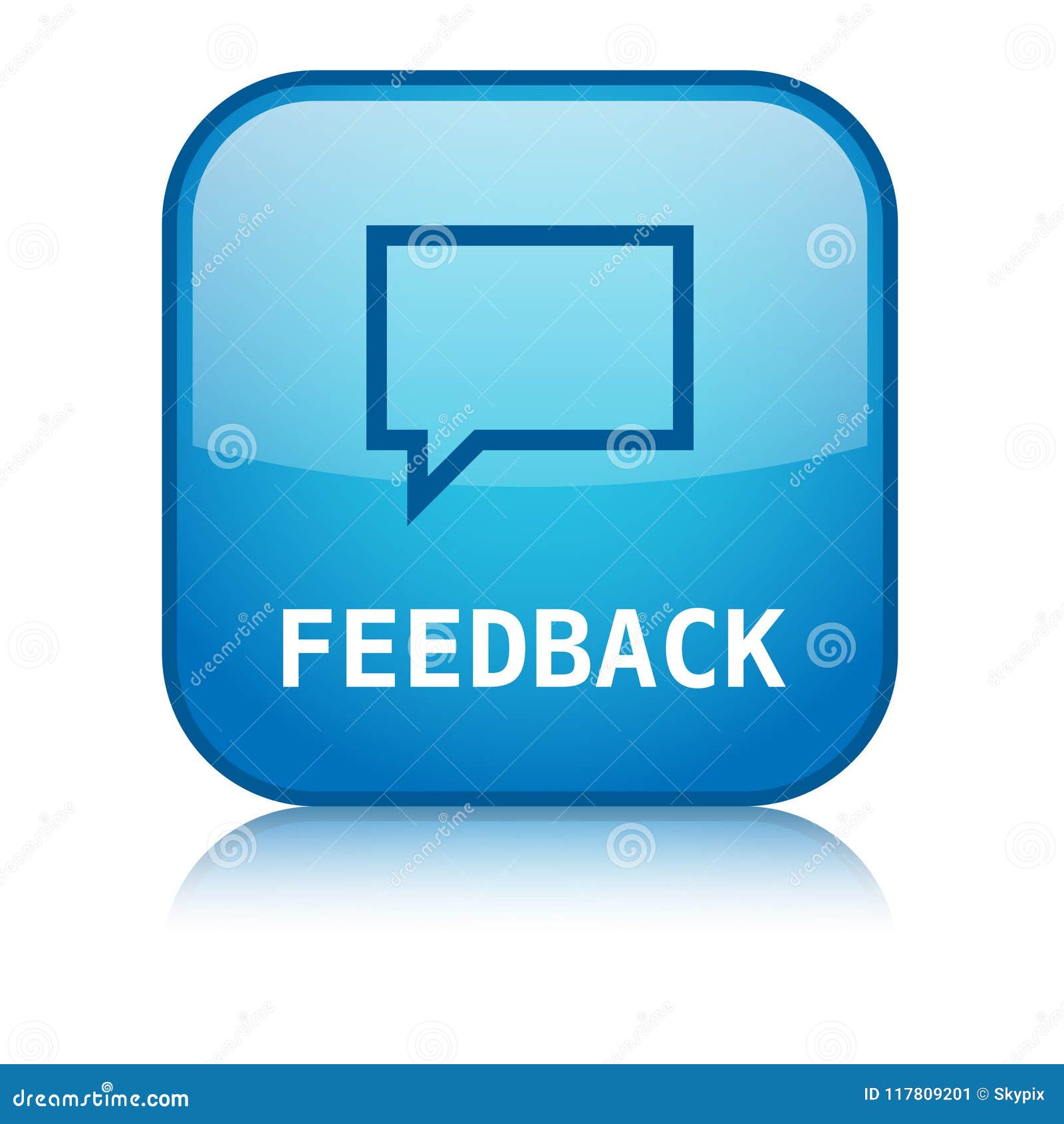 FEEDBACK Vector Web Button with Icon Stock Vector - Illustration of ...