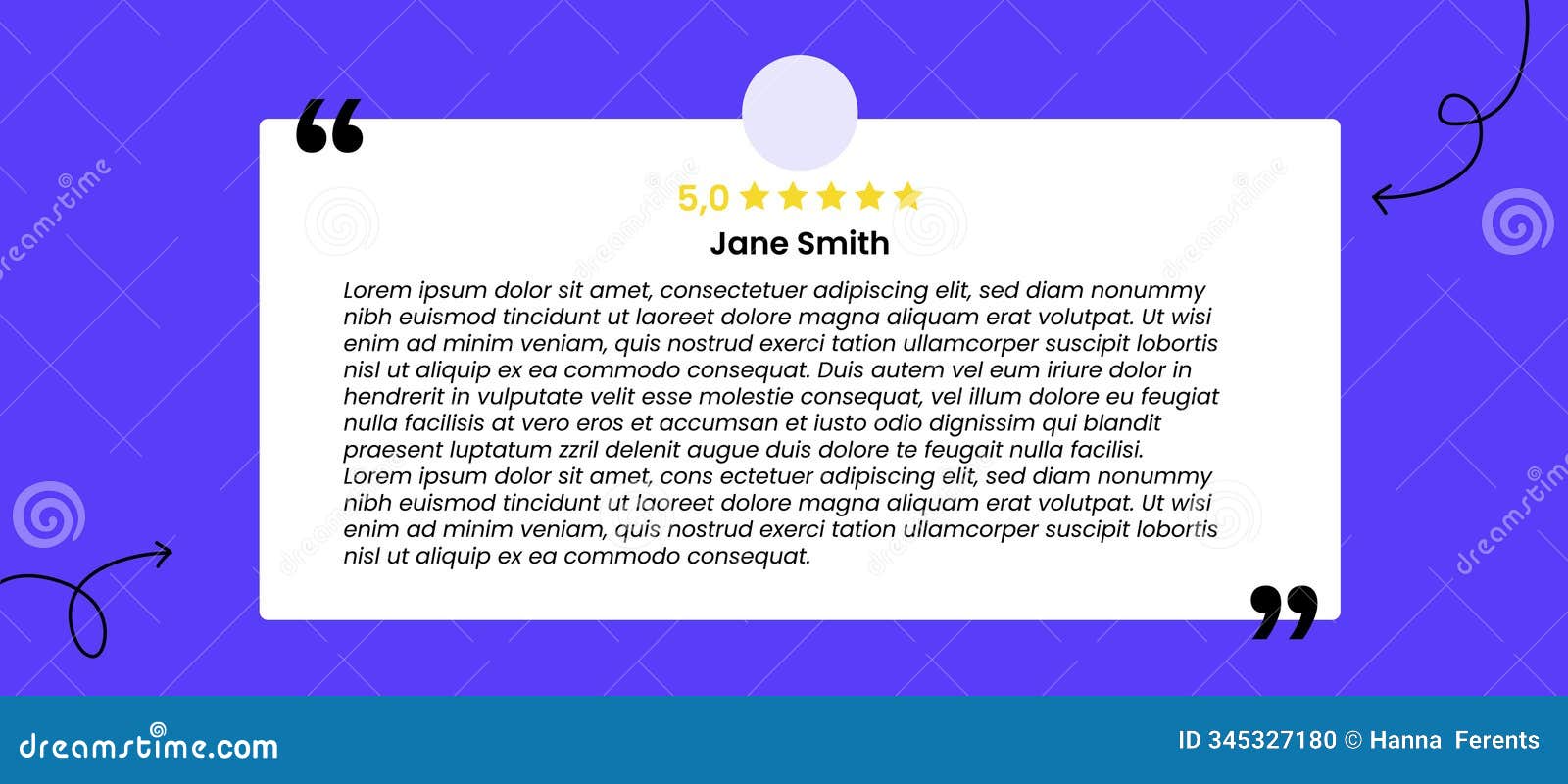 Testimony Speech Or Opinion Quotation Frame Template Vector ...