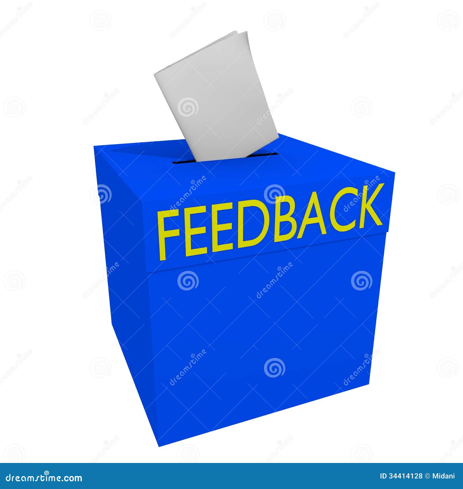 Feedback box stock illustration. Illustration of feedback - 34414128