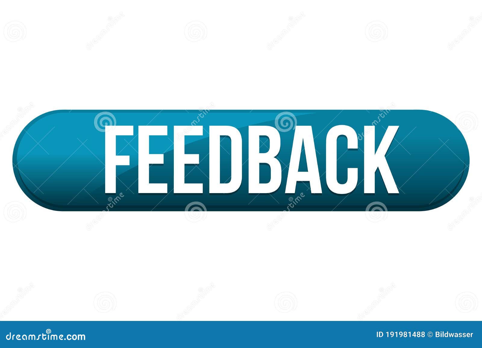 Feedback Button. Blue Eps10 Vector Badge Stock Vector - Illustration of ...