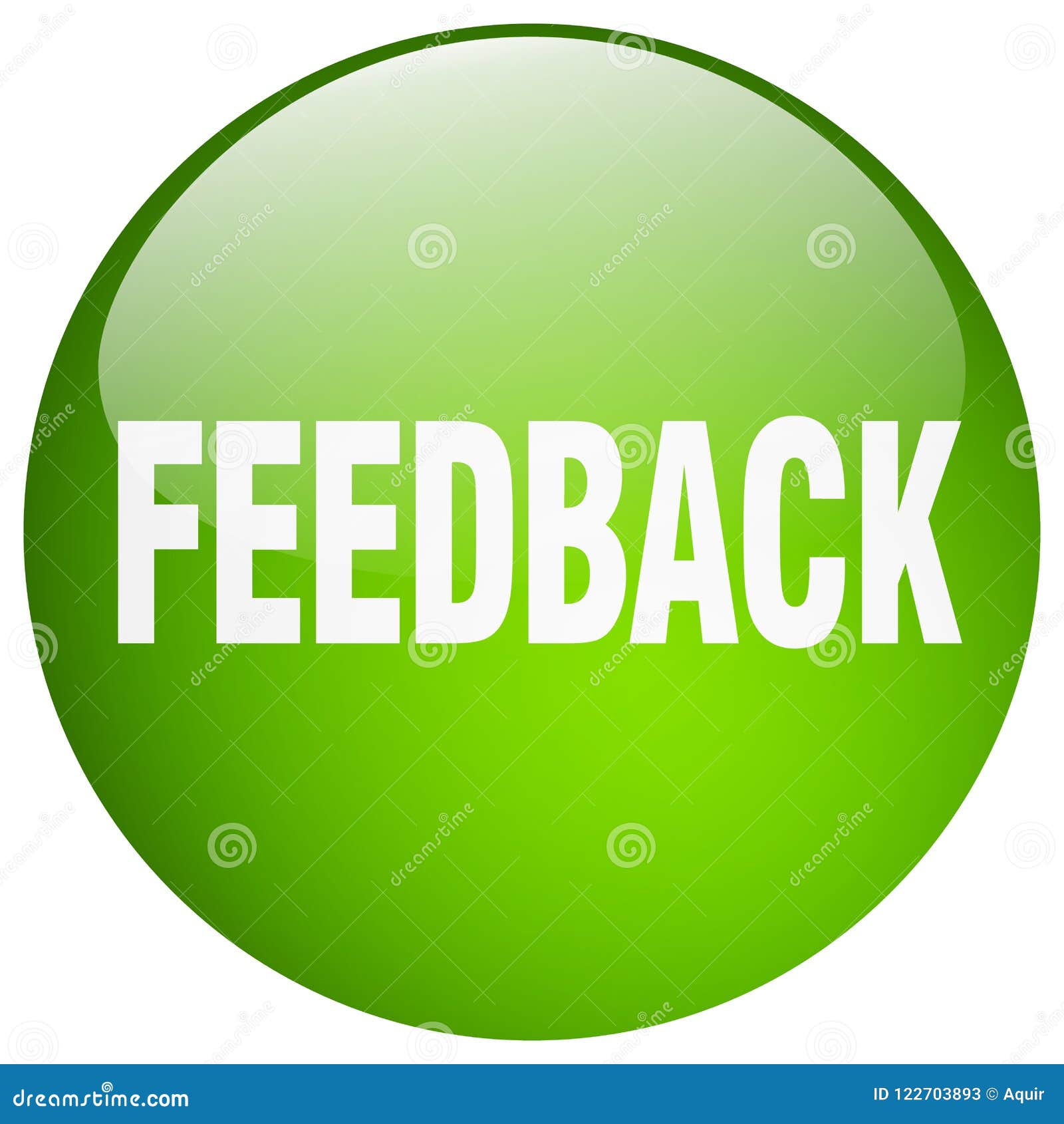 Feedback button stock vector. Illustration of icon, vector - 122703893
