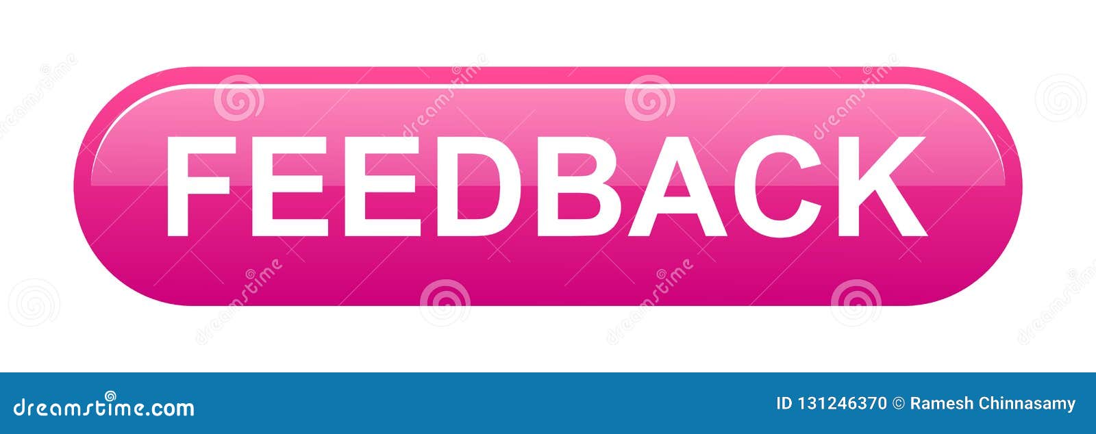 Feedback button stock vector. Illustration of client - 131246370