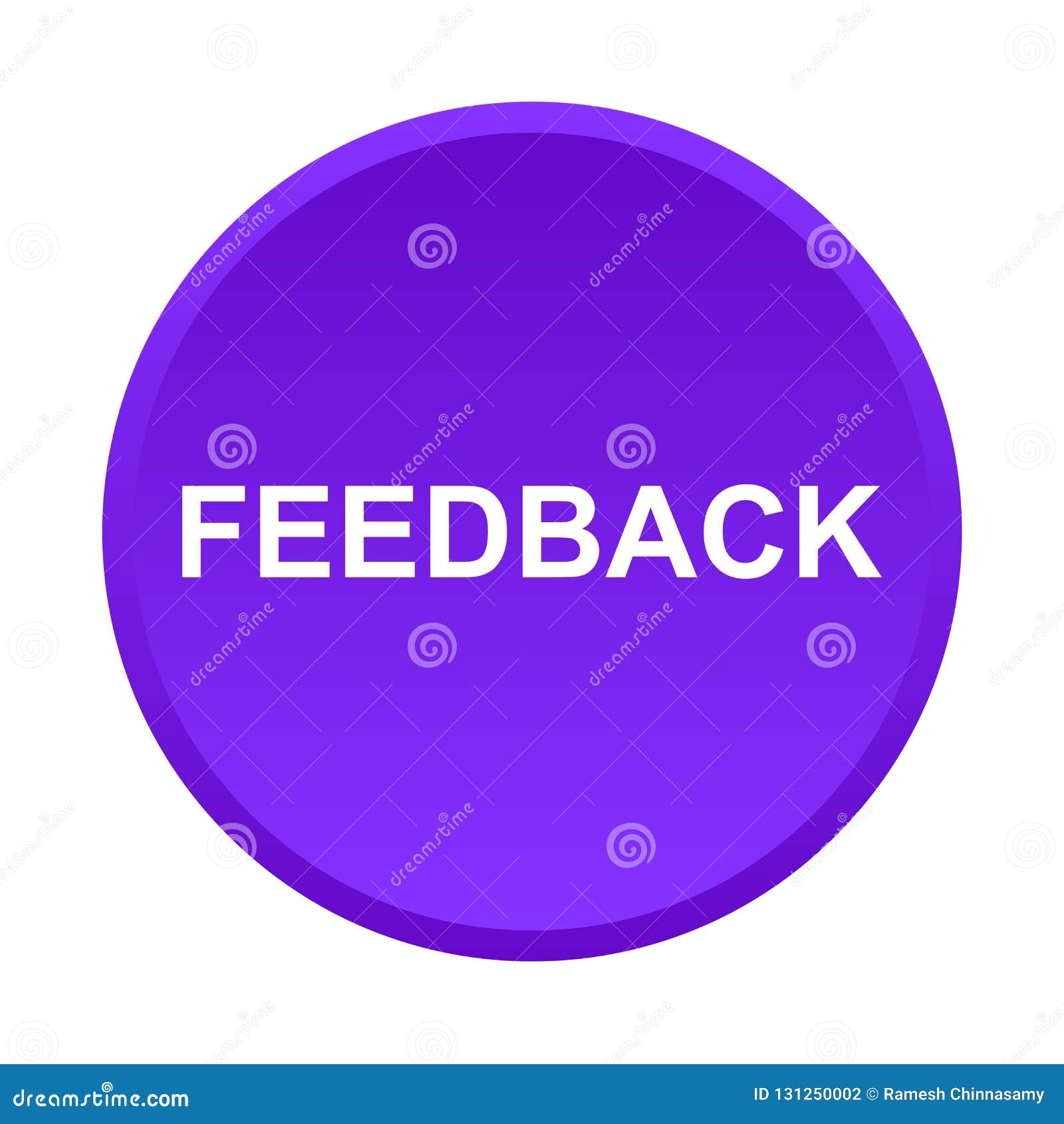 Feedback button stock vector. Illustration of customer - 131250002