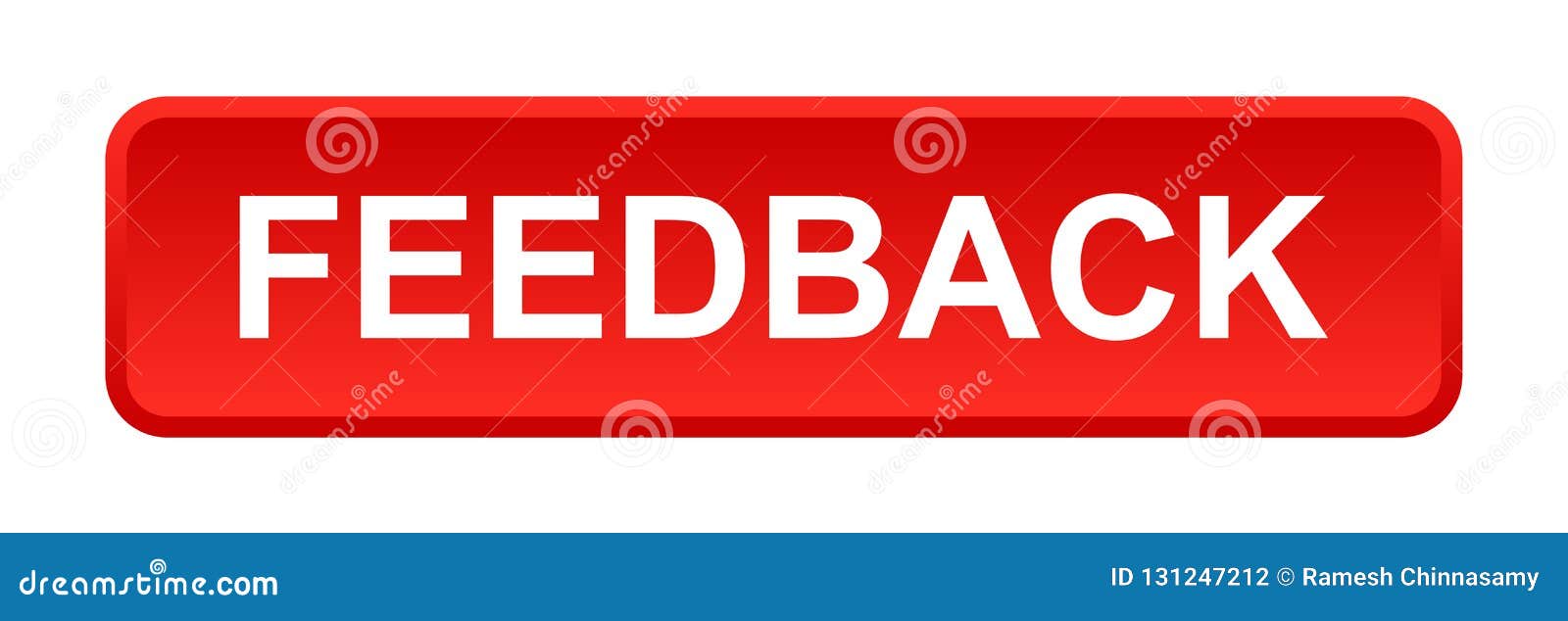 Feedback button stock vector. Illustration of button - 131247212