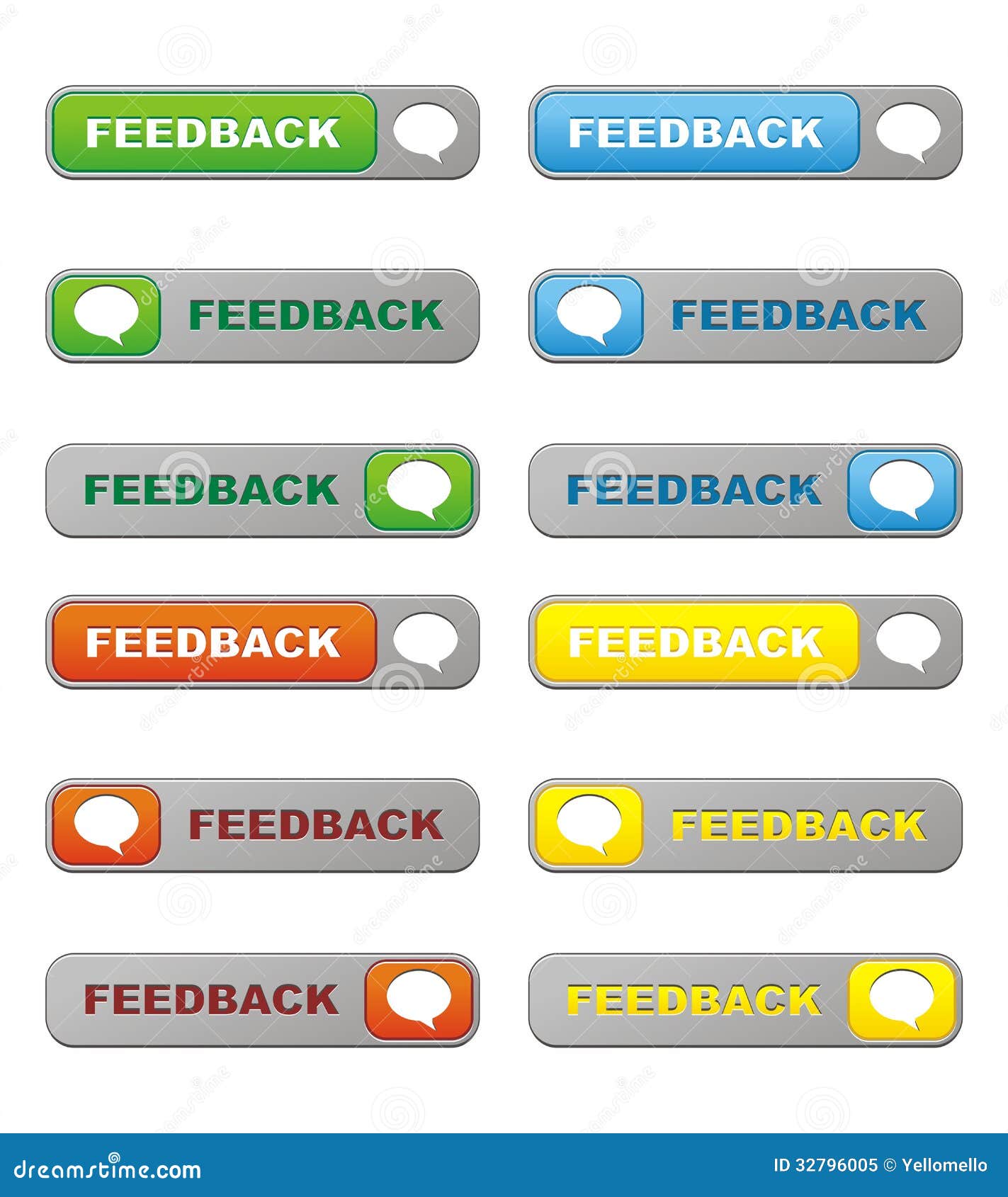 Feedback buttons stock illustration. Illustration of element - 32796005