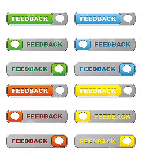 Feedback buttons stock illustration. Illustration of element - 32796005