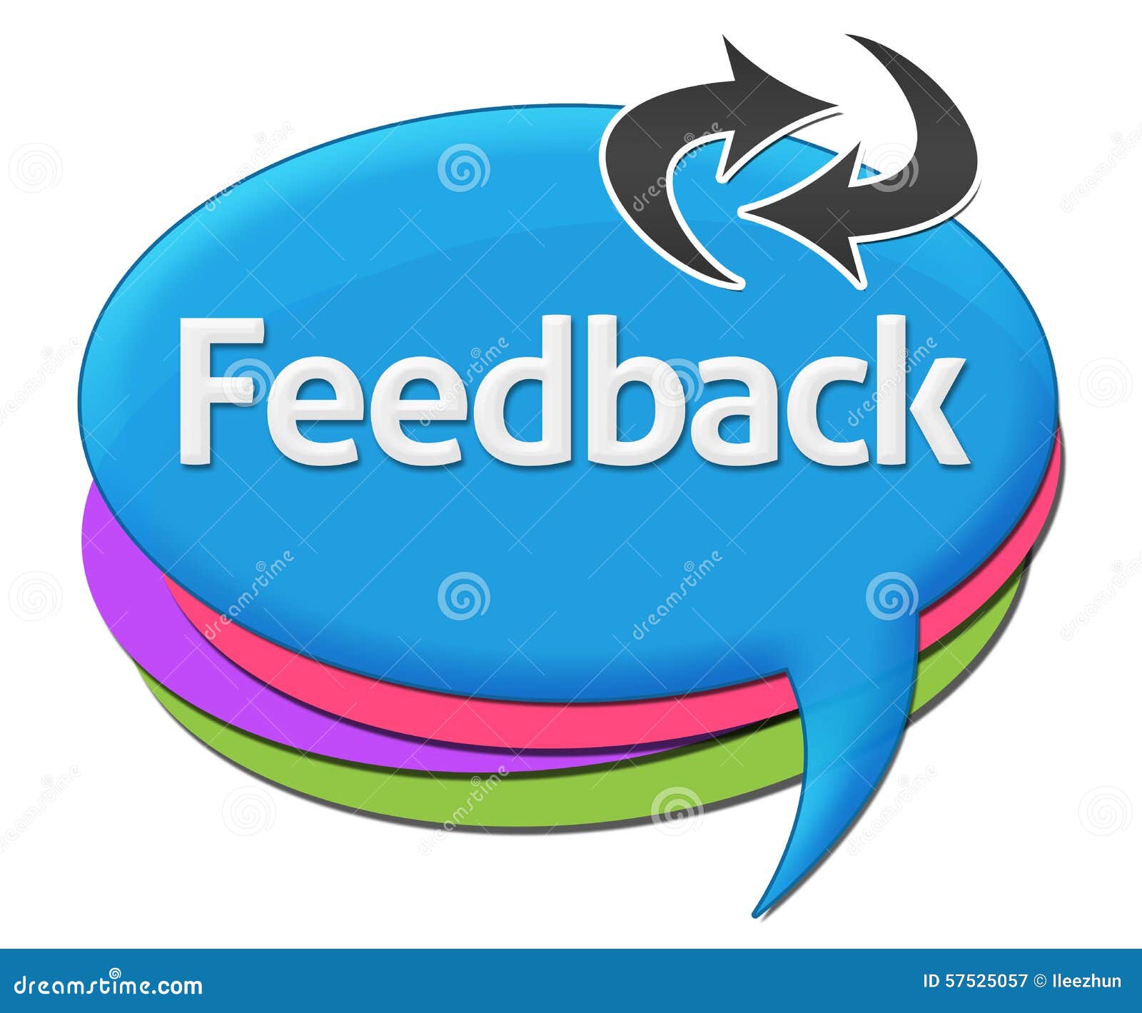 Feedback Colorful Comment Symbols Stock Illustration - Illustration of ...