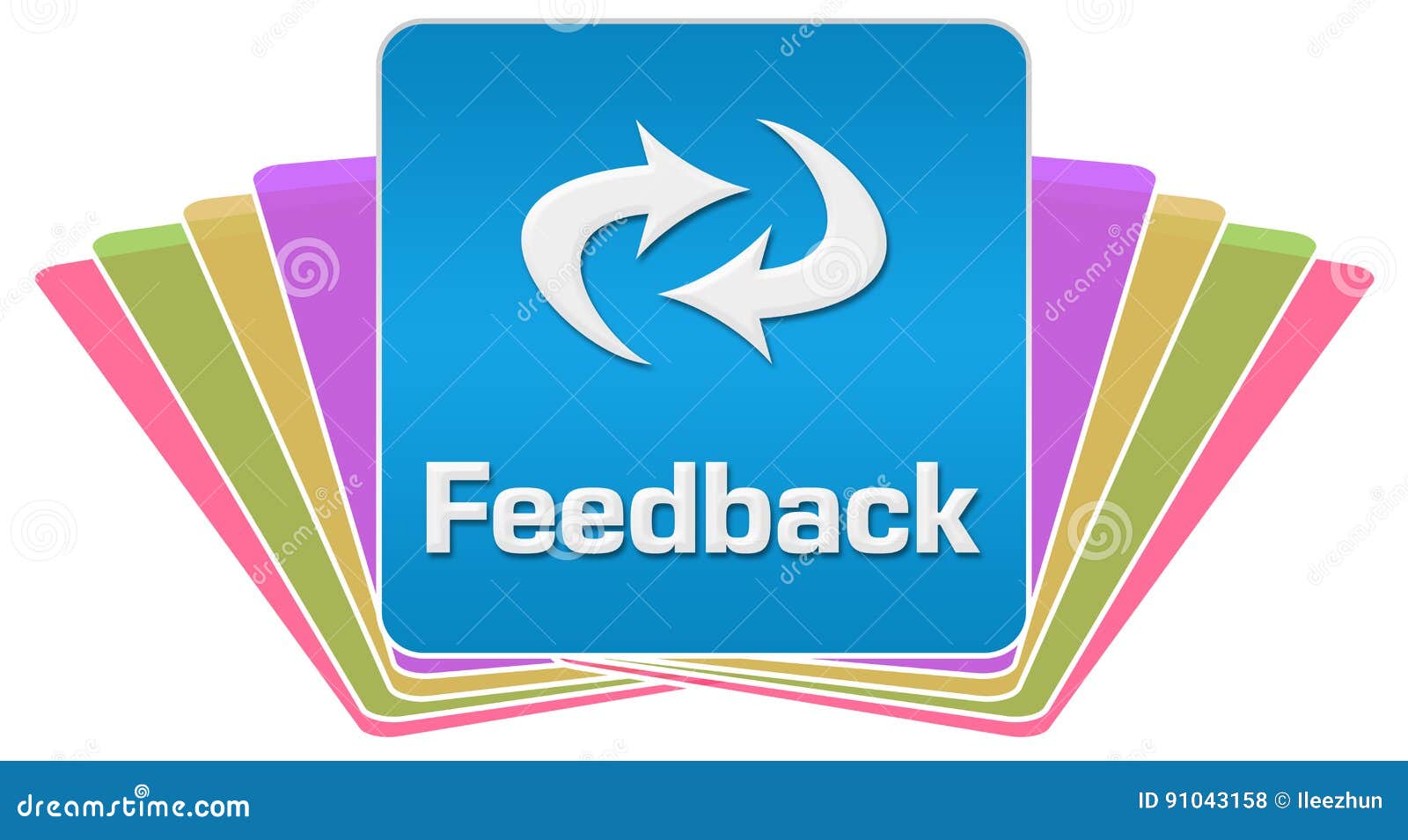 Feedback Colorful Square Lotus Stock Illustration - Illustration of ...