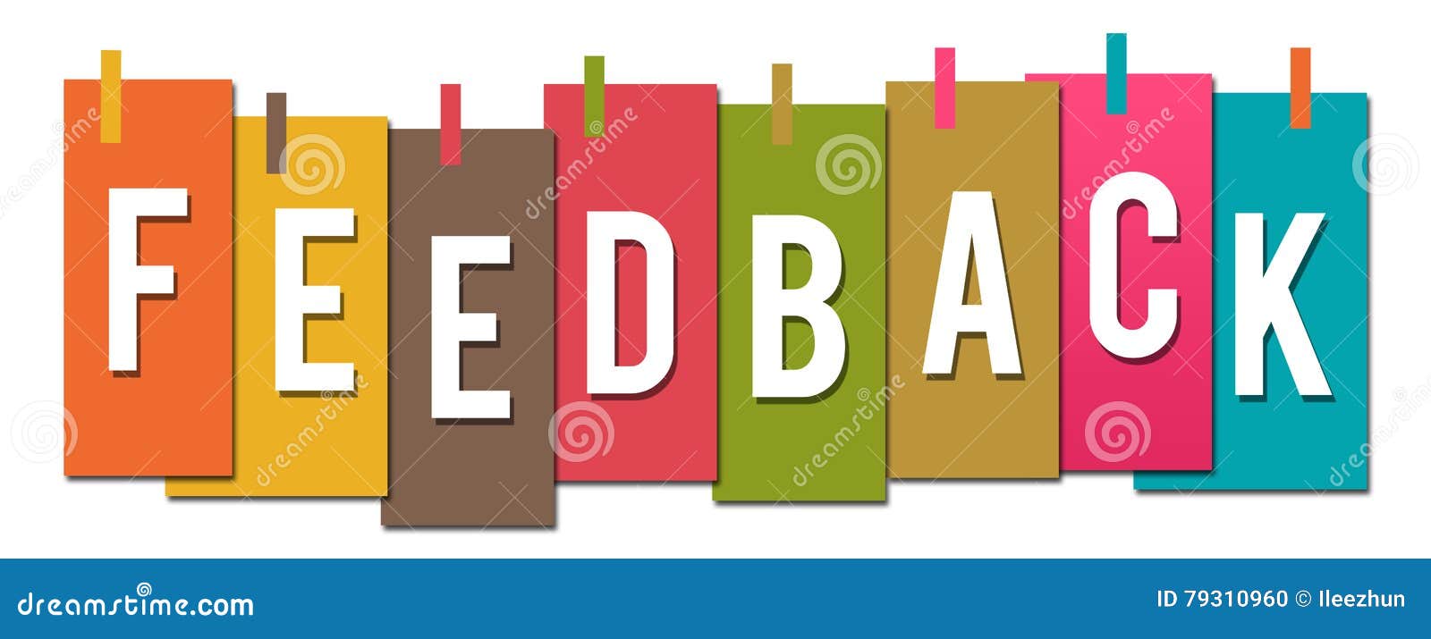 Feedback Colorful Stuck Stripes Stock Illustration - Illustration of ...