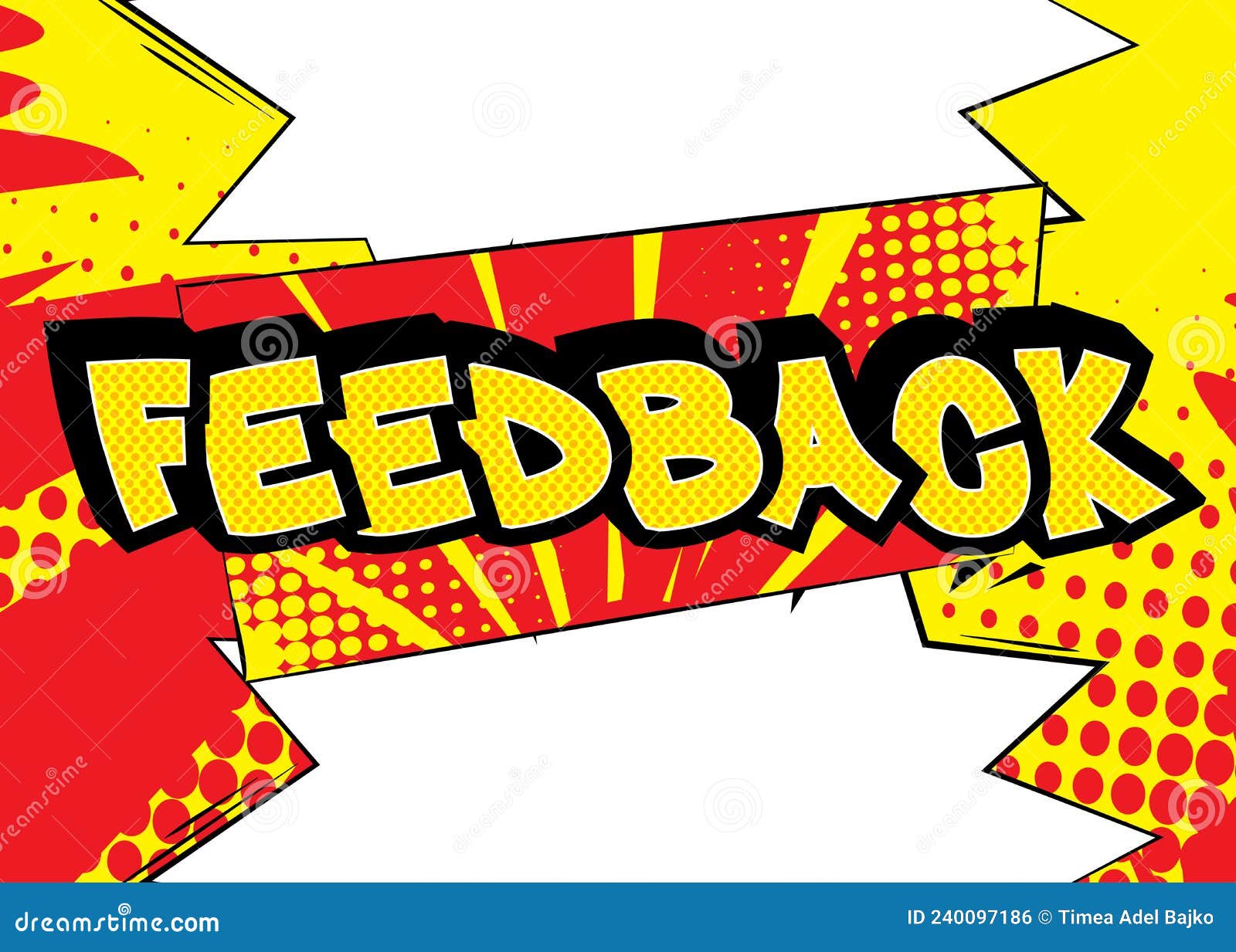 Feedback. Comic Book Word Text. Stock Vector - Illustration of customer ...