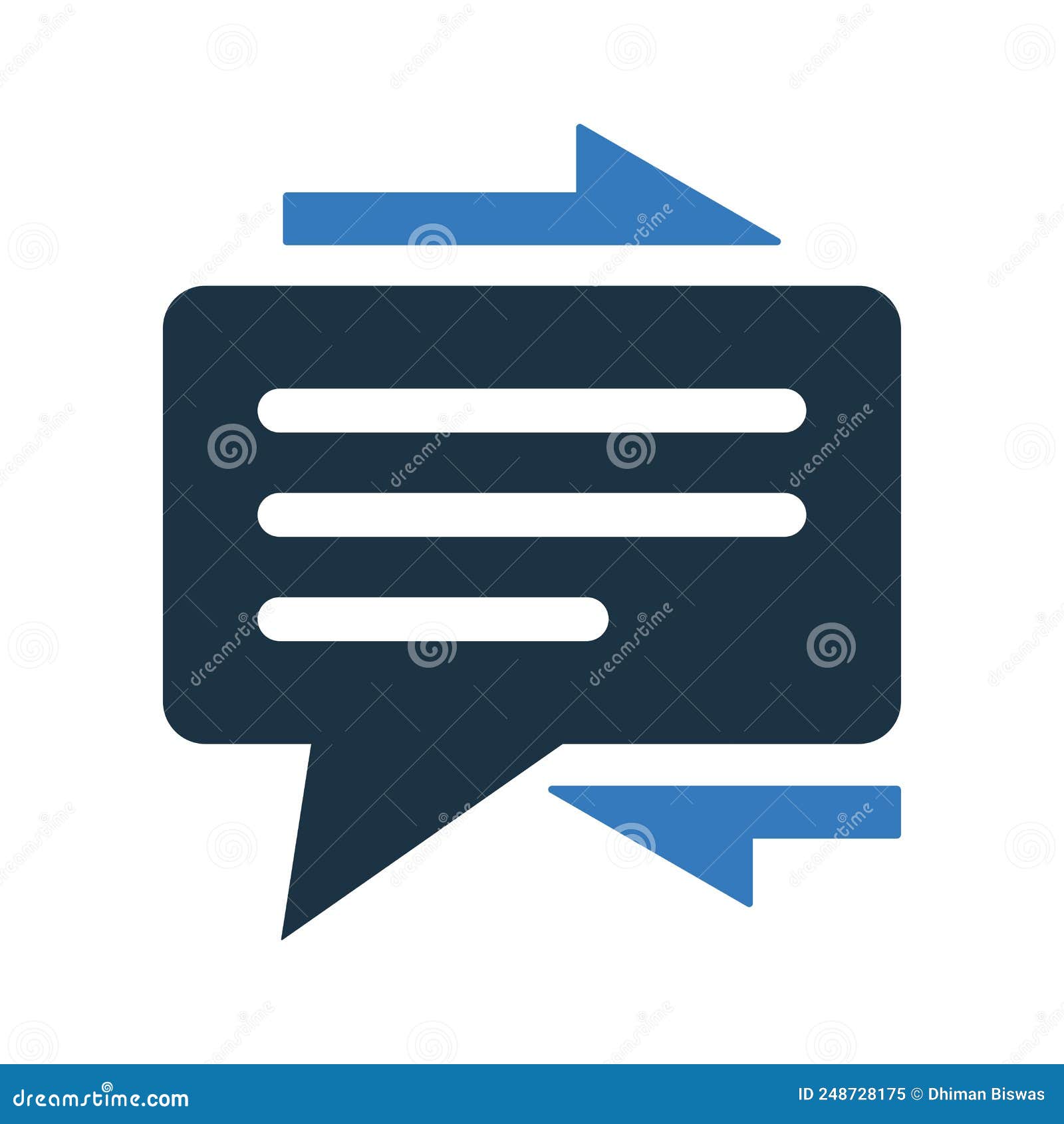 Feedback, Comment Icon. Simple Editable Vector Design Isolated on a ...