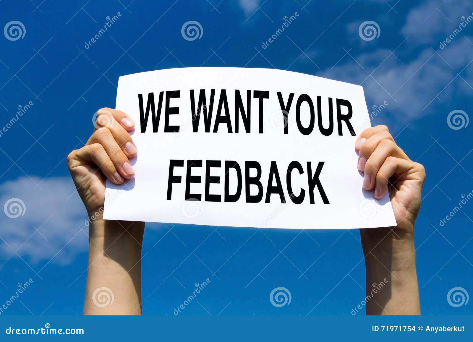 Feedback Concept, Sign in Hands Stock Photo - Image of conceptual ...