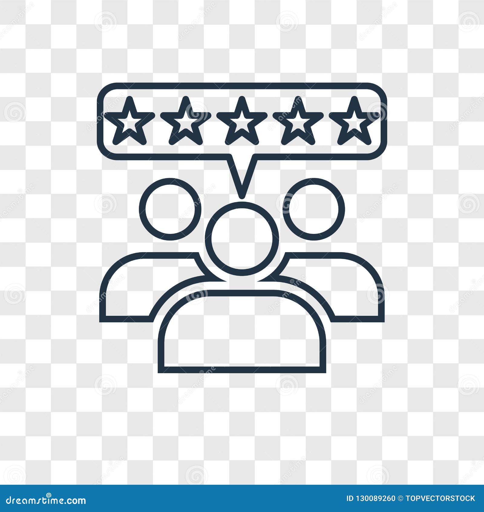 Feedback Concept Vector Linear Icon Isolated on Transparent Back Stock ...